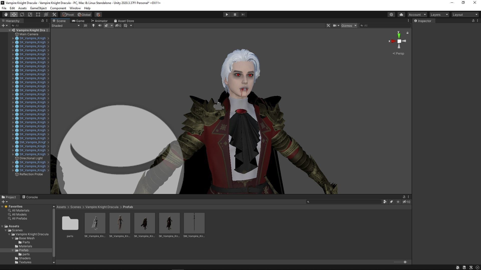 3D model Vampire Knight Dracula VR / AR / low-poly rigged | CGTrader