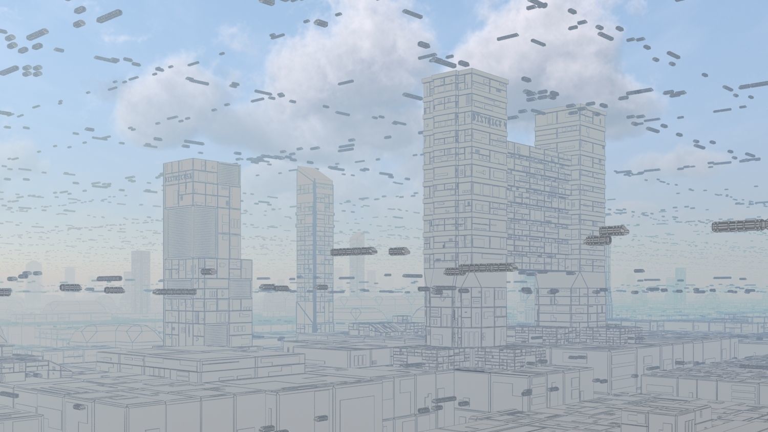 Sci Fi Mega City - Europa at Jupiter 3D model | CGTrader