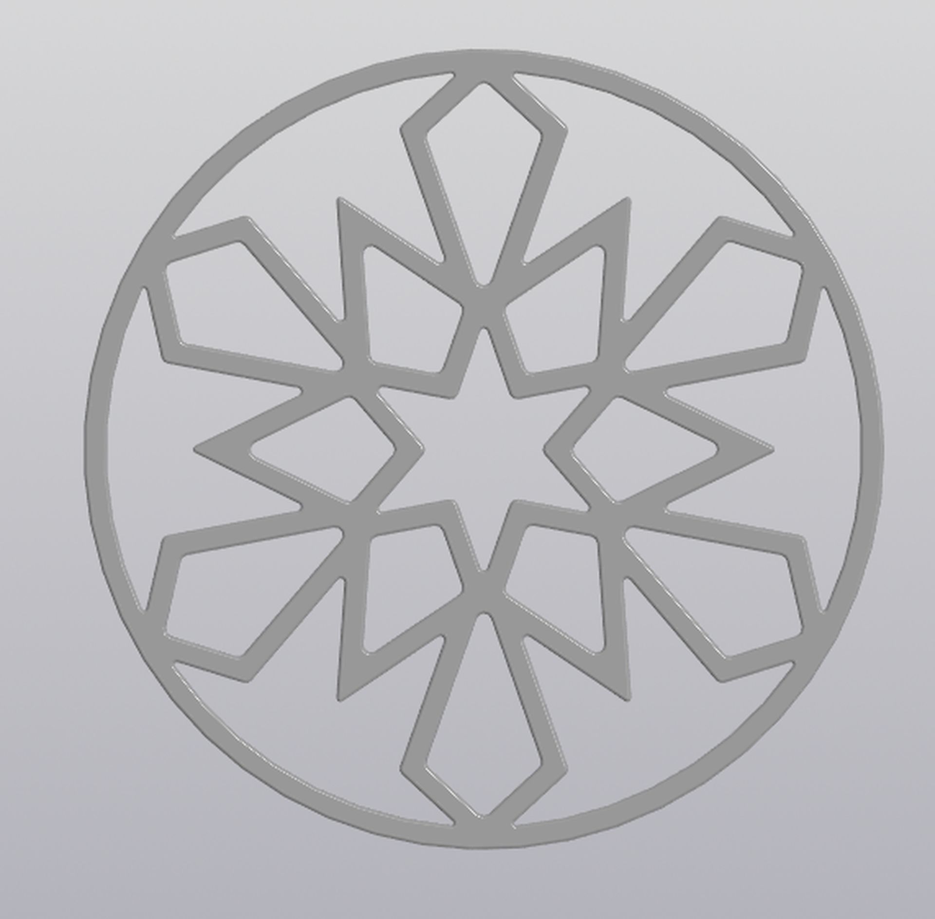 Set 2 Cup coaster Snowflake 3D model 3D printable | CGTrader