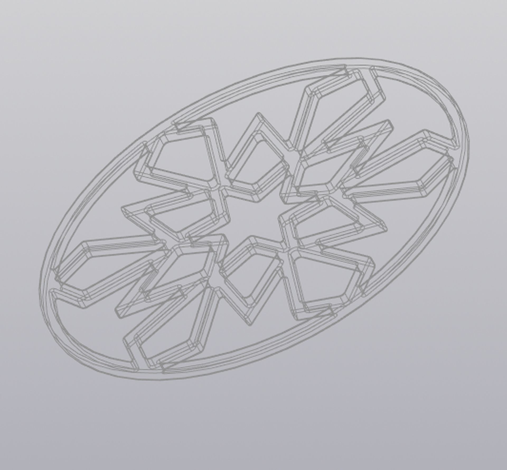 Set 2 Cup coaster Snowflake 3D model 3D printable | CGTrader