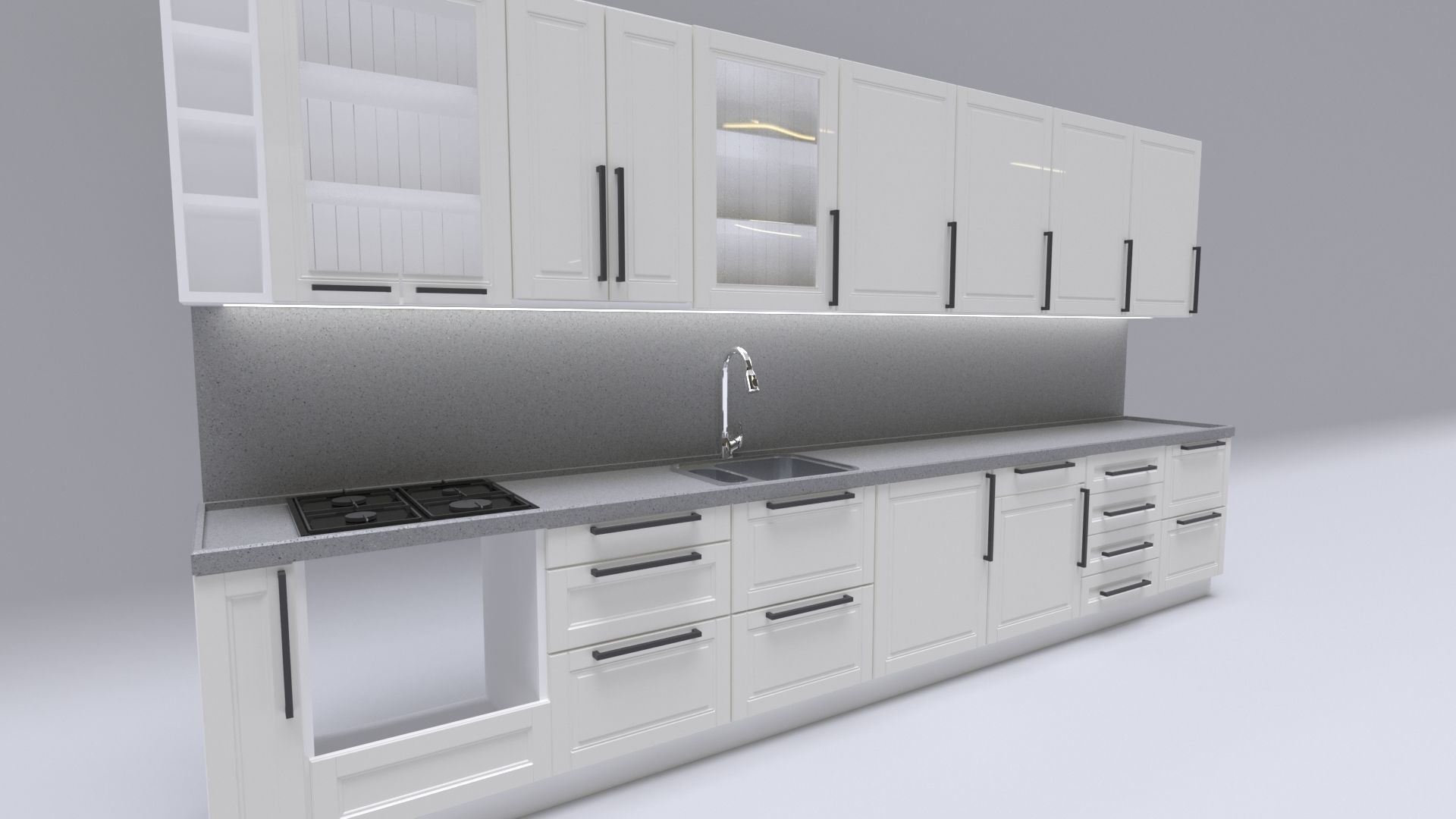 Ikea modern kitchen model 3D model | CGTrader