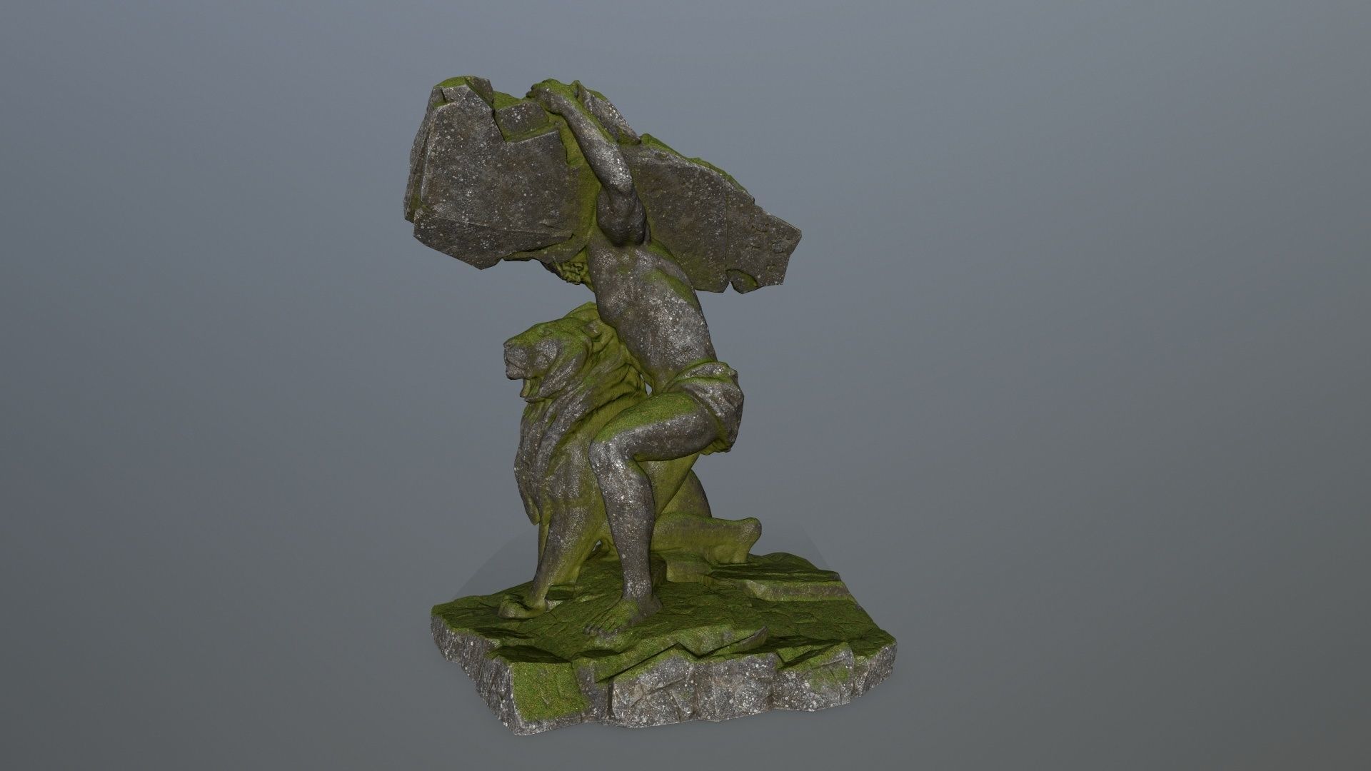 3D model Hercules and Lion VR / AR / low-poly | CGTrader