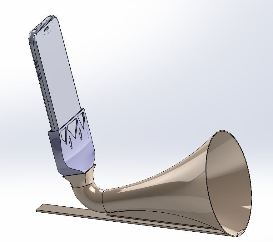 Gramaphone for Mobile Phones Ready for 3D Print FDM 3D model 3D ...