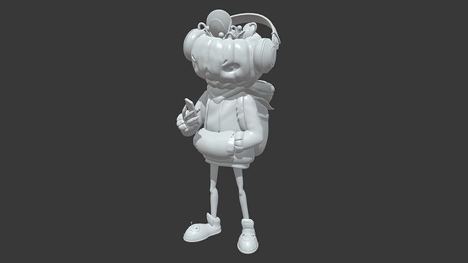 3D model Halloween Candy Delivery Character VR / AR / low-poly | CGTrader