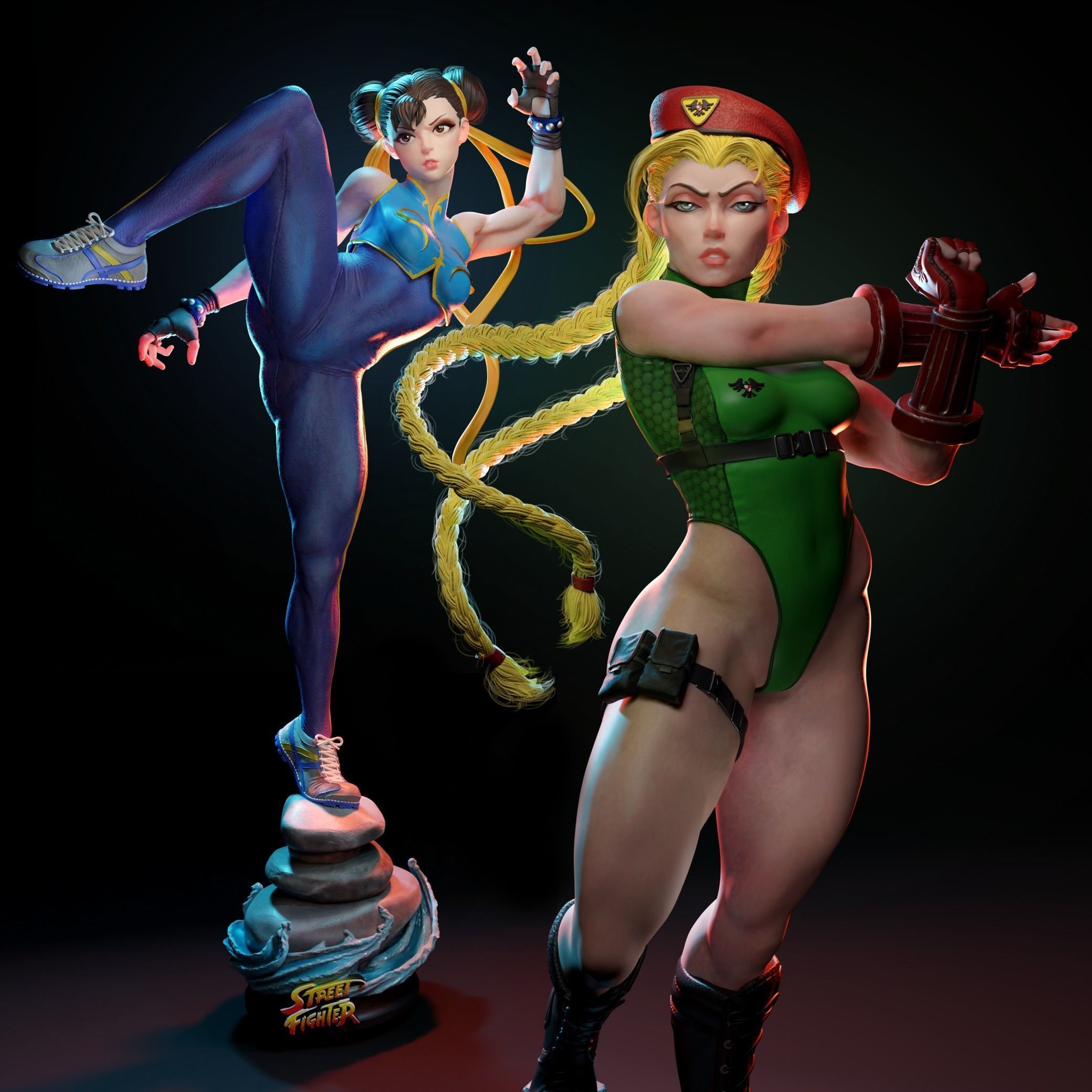 Cammy statue 3D model 3D printable | CGTrader