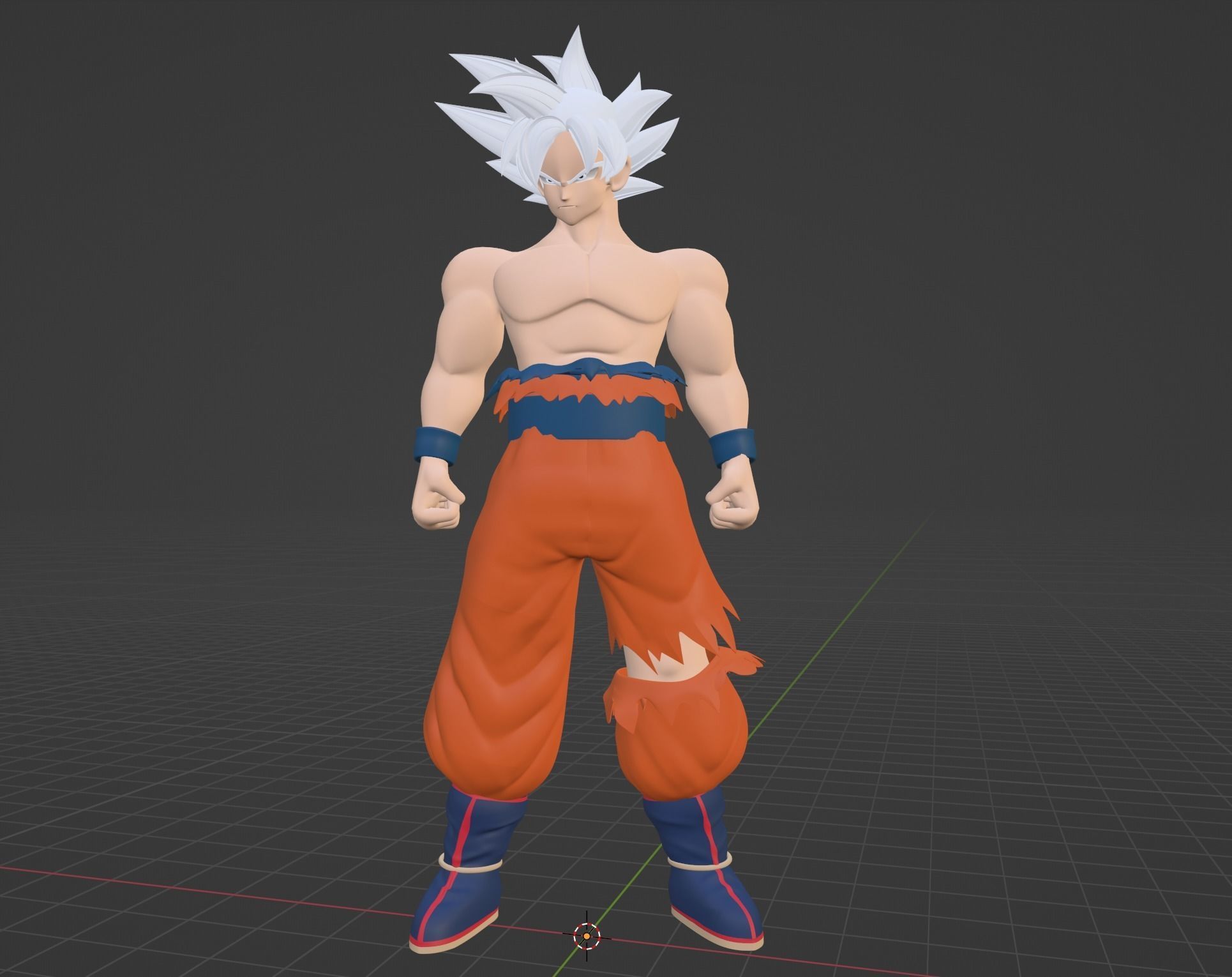 Goku Ultra Instinct - Dragonball Super 3D model rigged | CGTrader