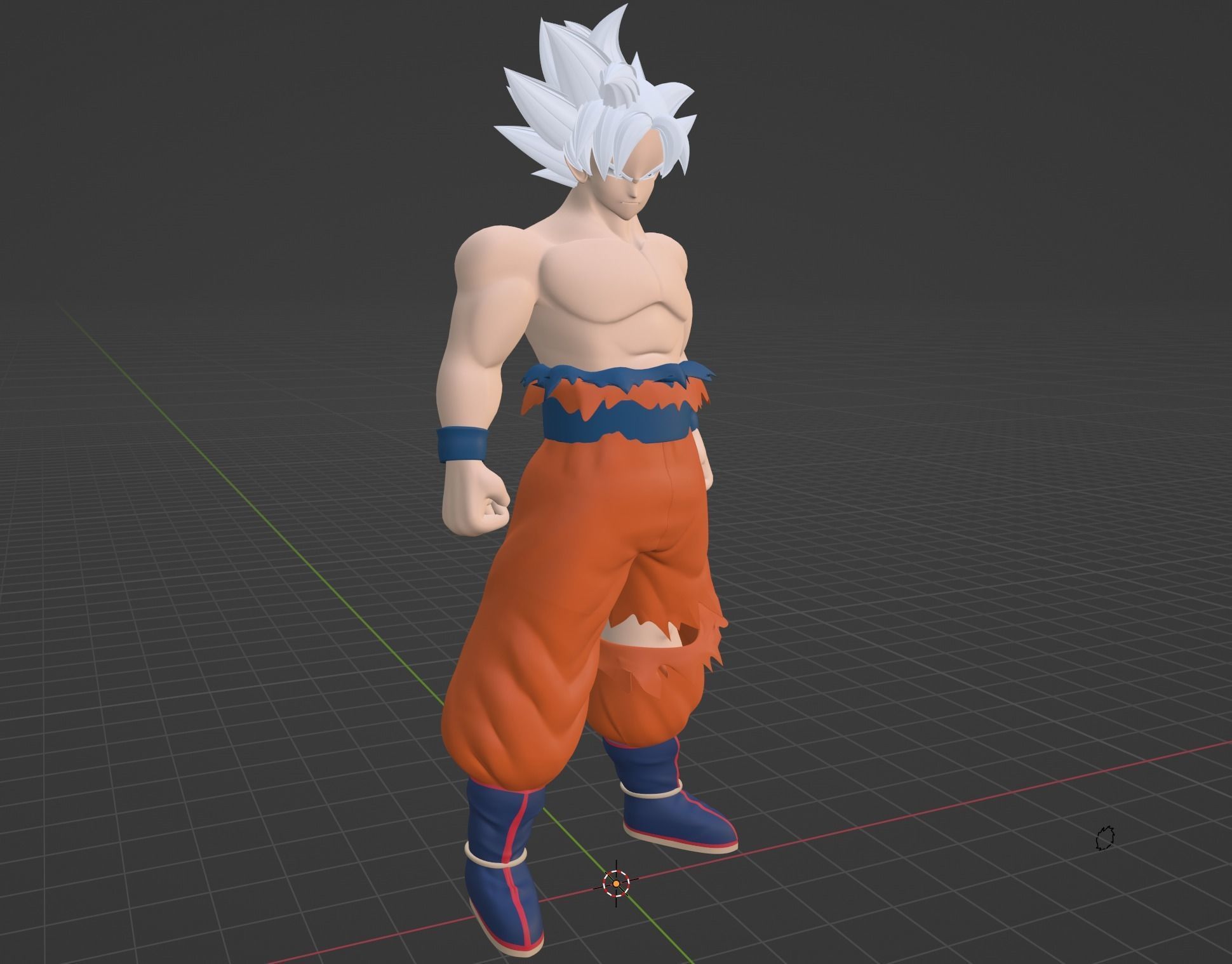 Goku Ultra Instinct - Dragonball Super 3D model rigged | CGTrader
