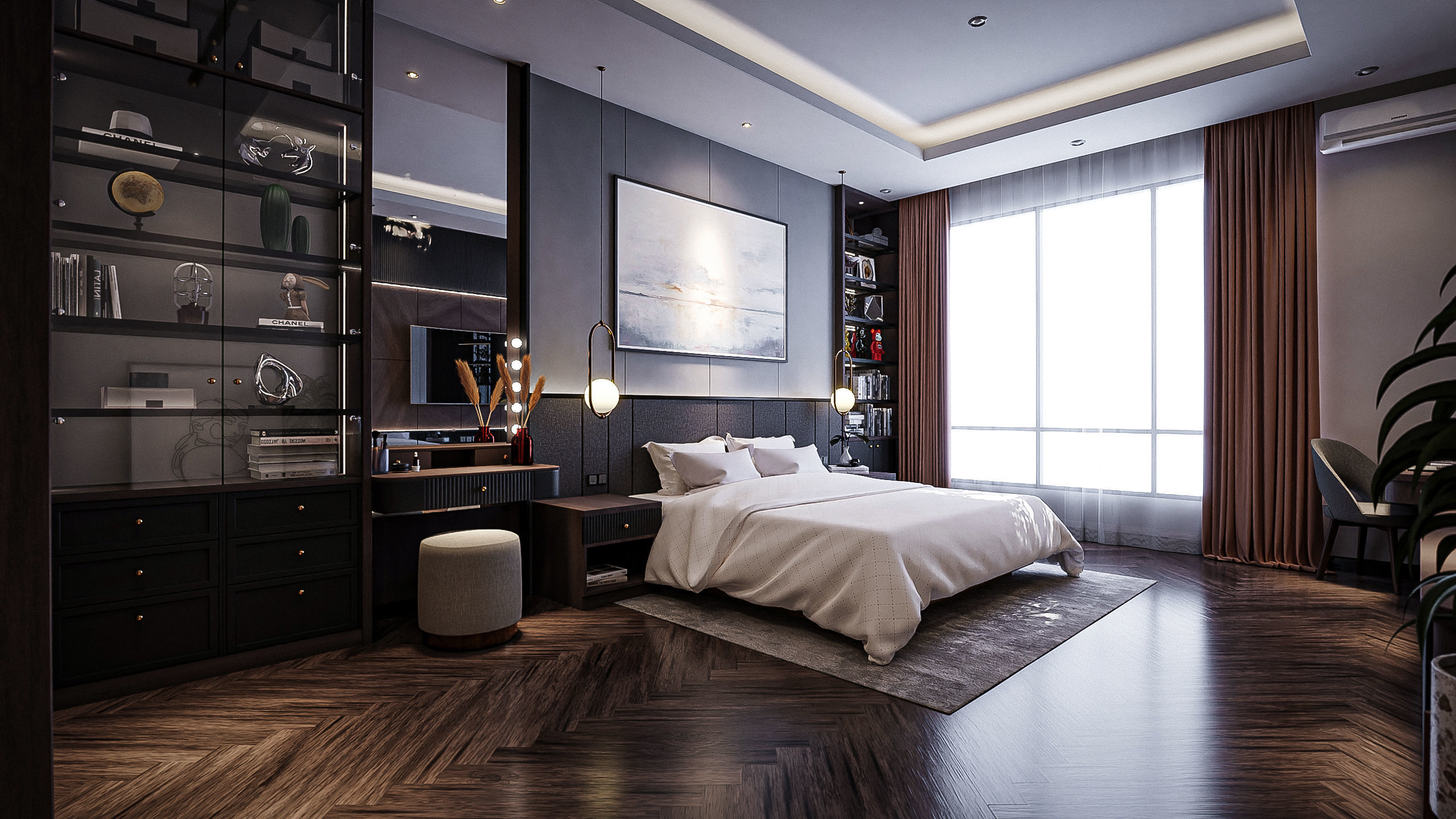Bedroom Contemporer Blender - Fbx - Obj 3D model | CGTrader