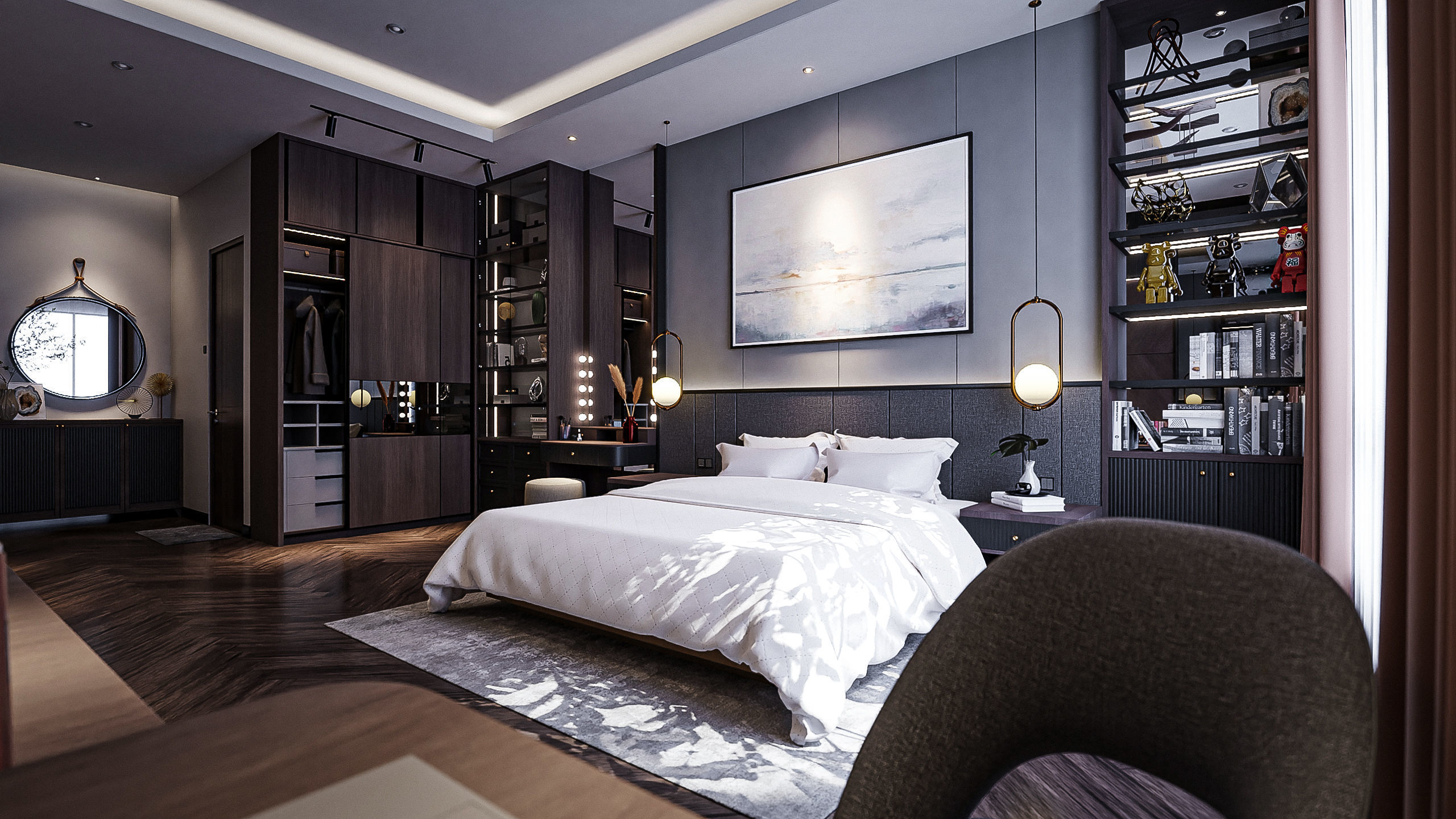 Bedroom Contemporer Blender - Fbx - Obj 3D model | CGTrader