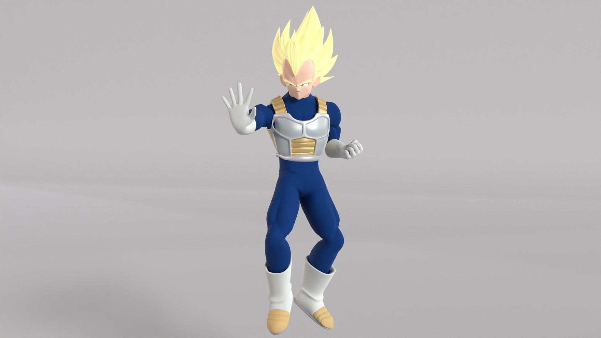 Vegeta - Dragonball Z 3D model rigged | CGTrader