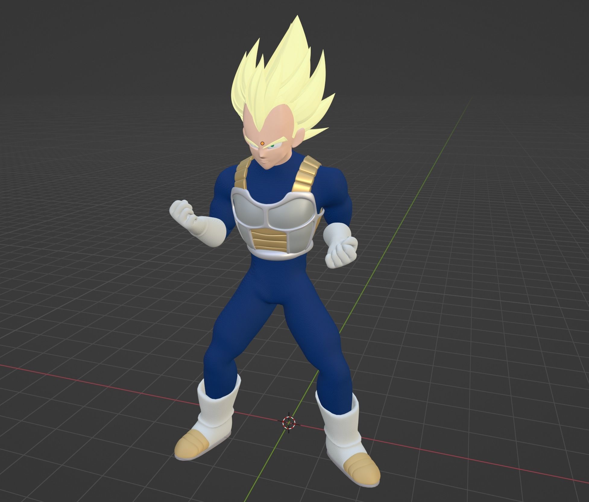 Vegeta - Dragonball Z 3D model rigged | CGTrader