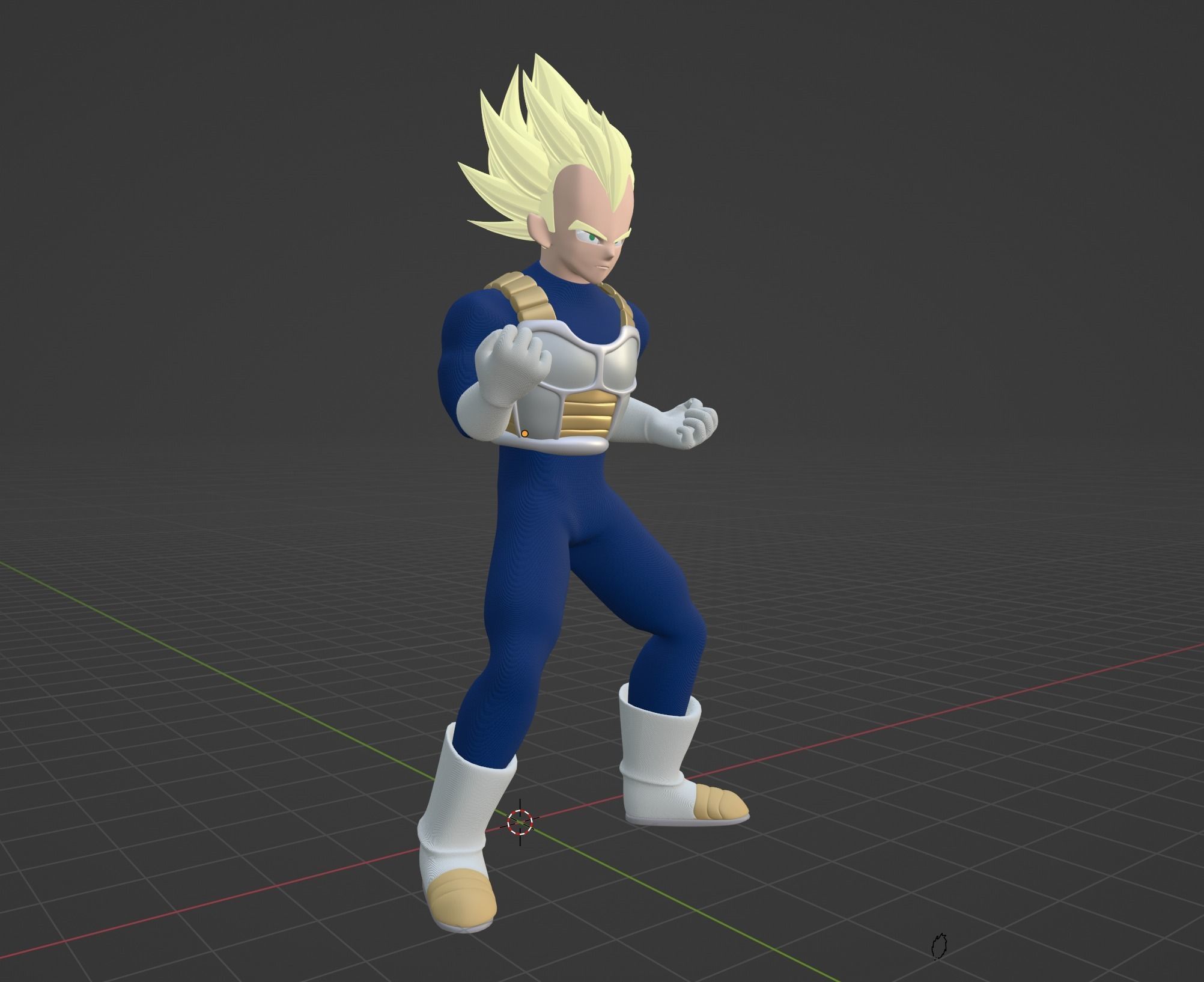 Vegeta - Dragonball Z 3D model rigged | CGTrader