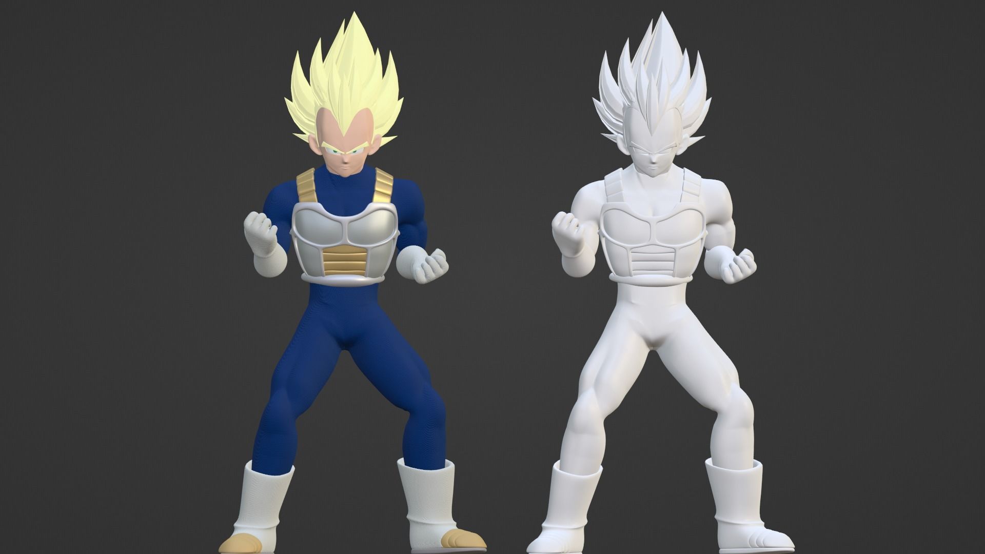 Vegeta - Dragonball Z 3D model rigged | CGTrader