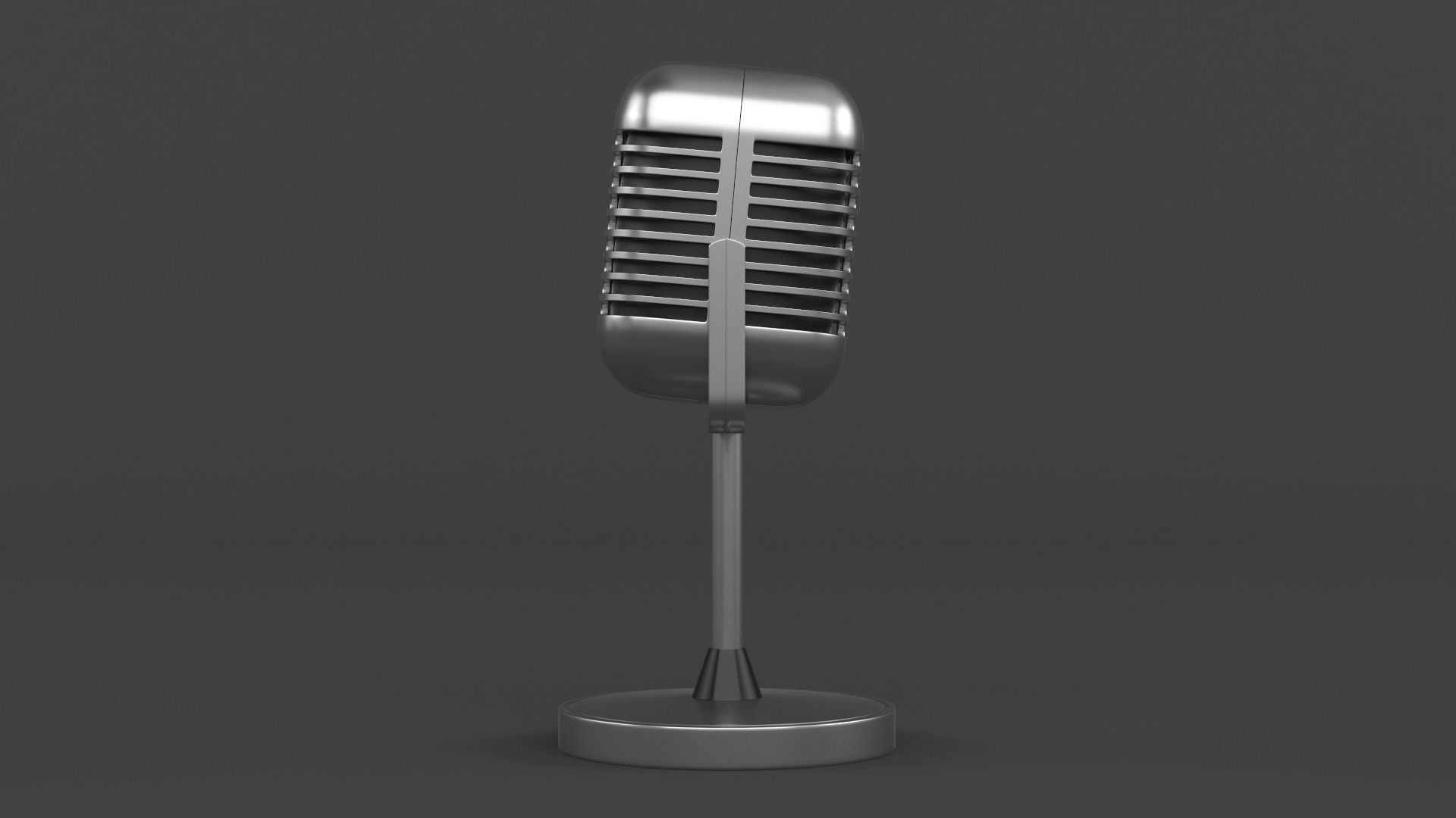 Microphone vintage - 3D model | CGTrader