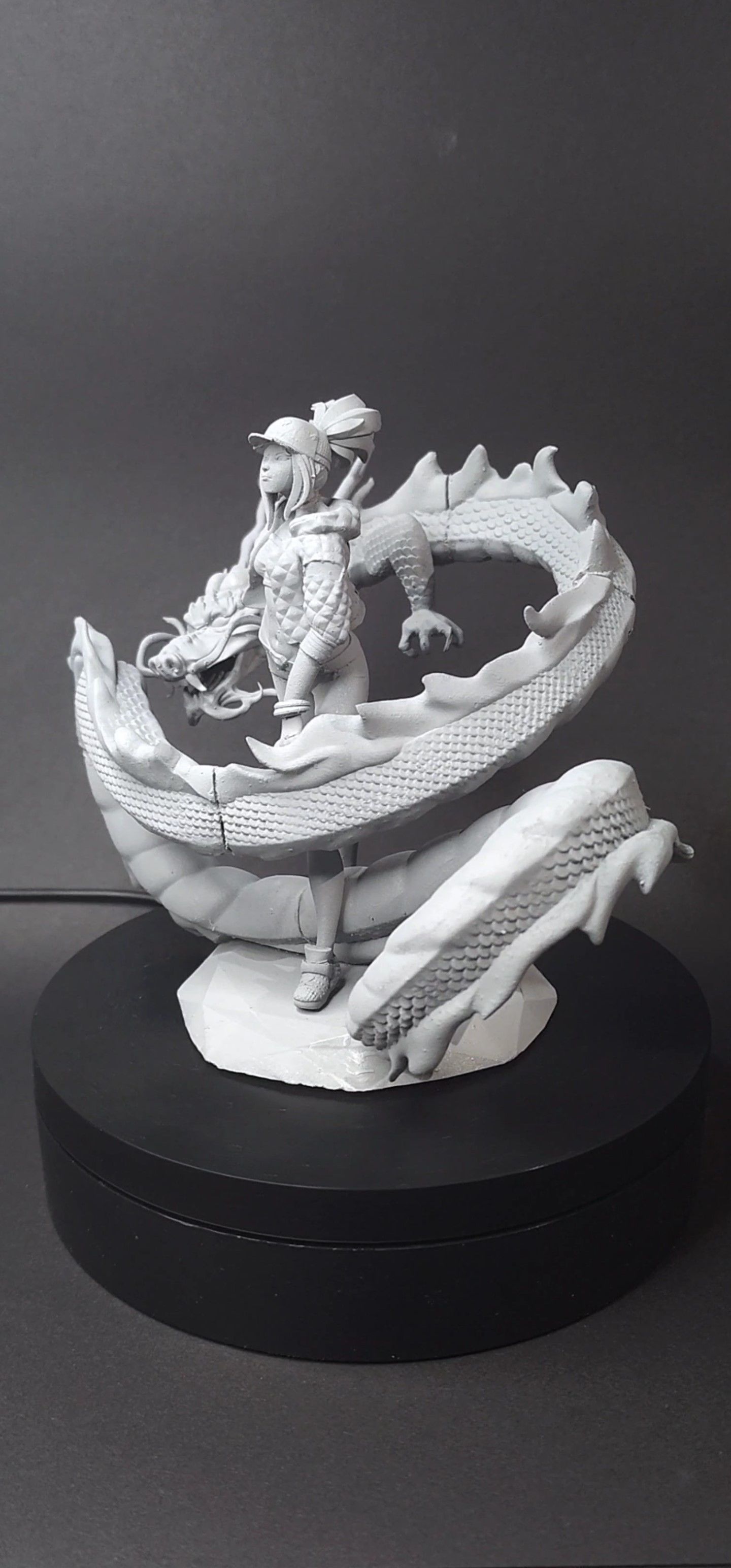 KDA Akali with graffiti dragon 3D model 3D printable | CGTrader