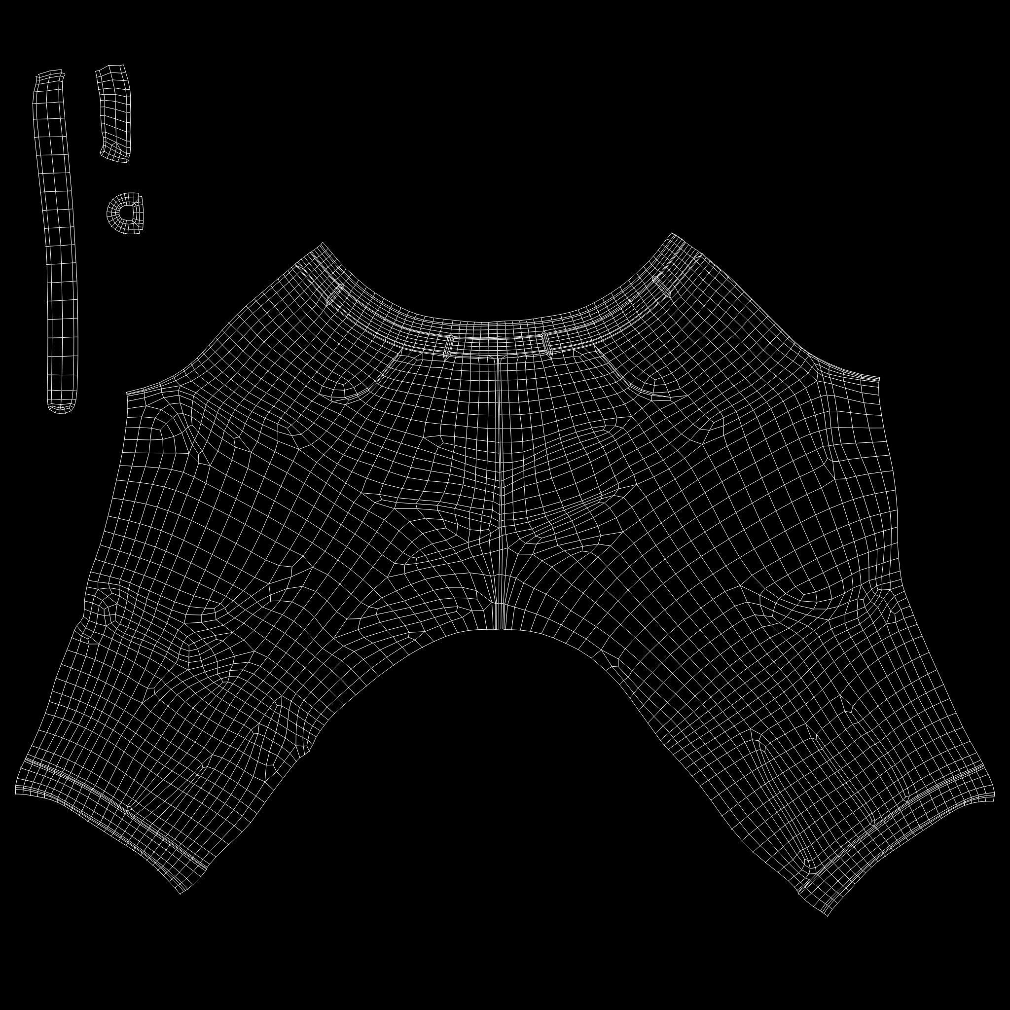 3D model Black Top Gray Pants Elegant Casual Outfit VR / AR / low-poly ...