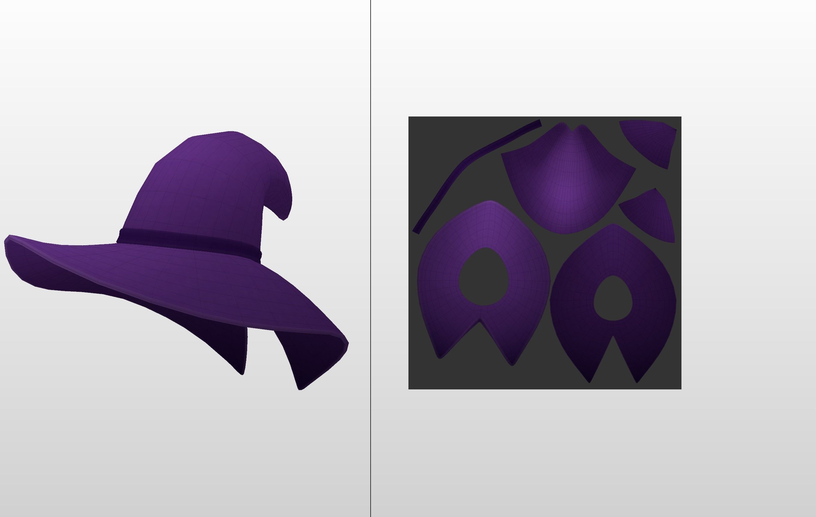 3D model Hat002 Witch Hat VR / AR / low-poly | CGTrader