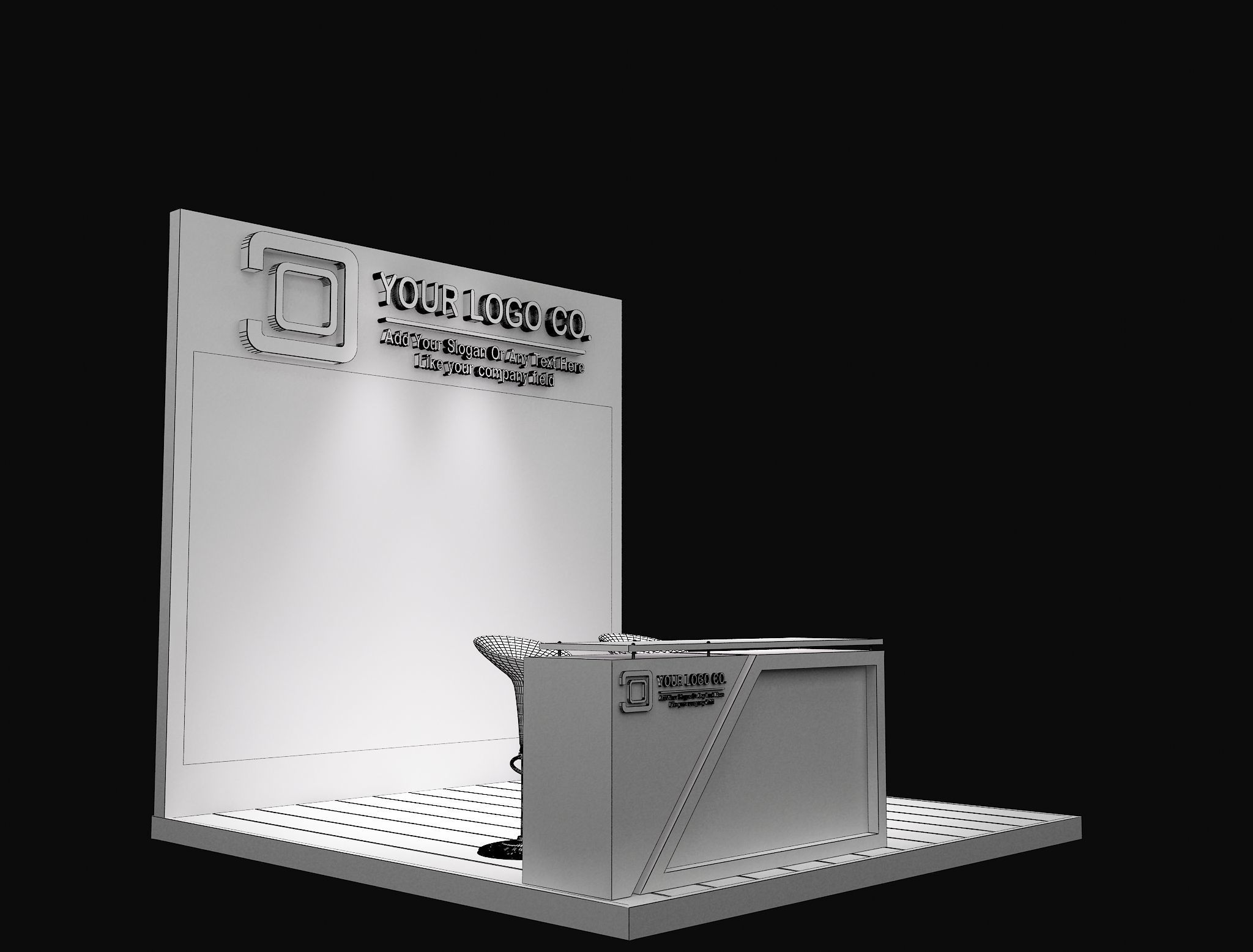 Booth Exhibition Stand a623g 3D model | CGTrader