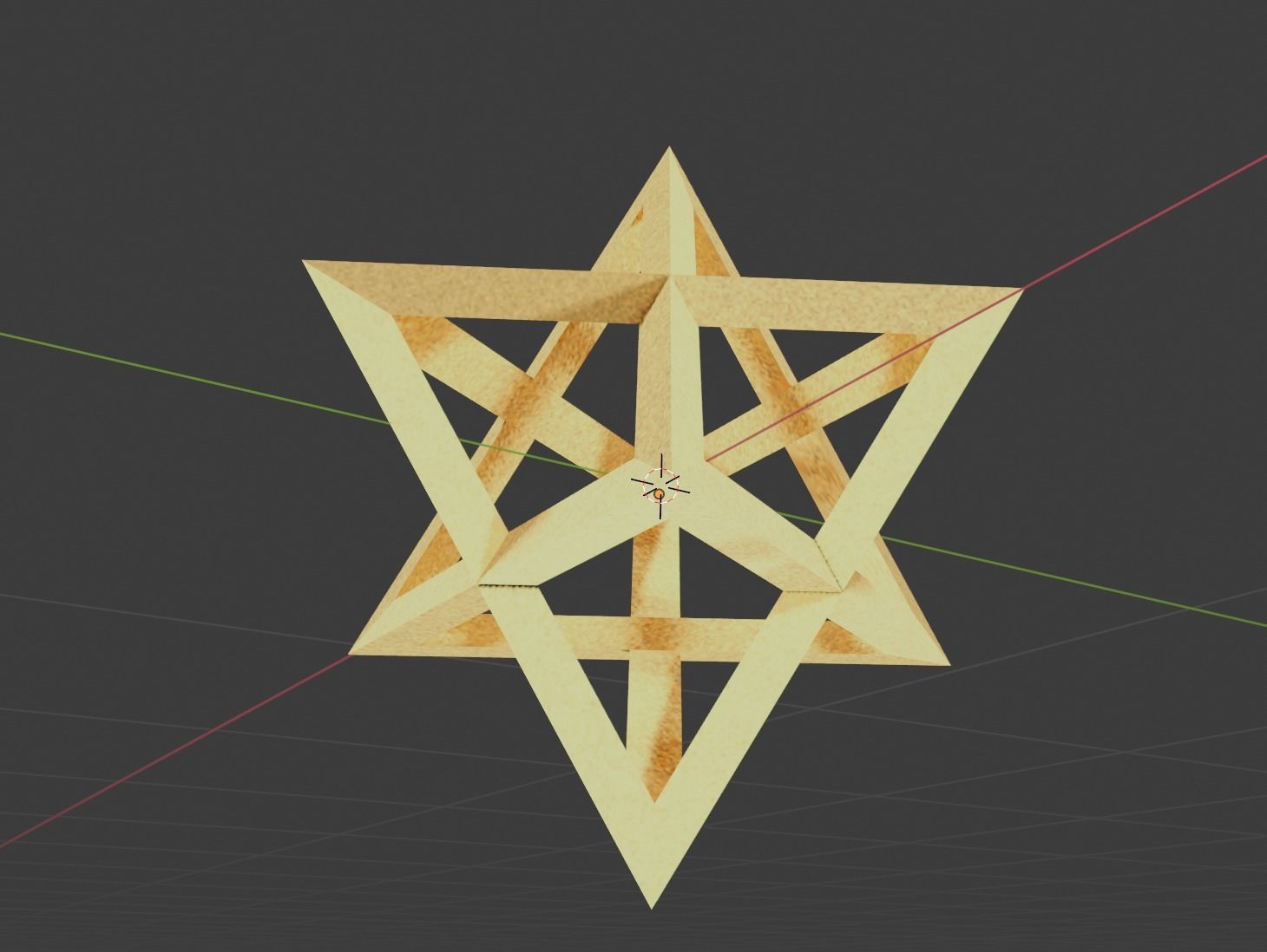 3D model Merkaba 3d low poly golden triangle VR / AR / low-poly | CGTrader
