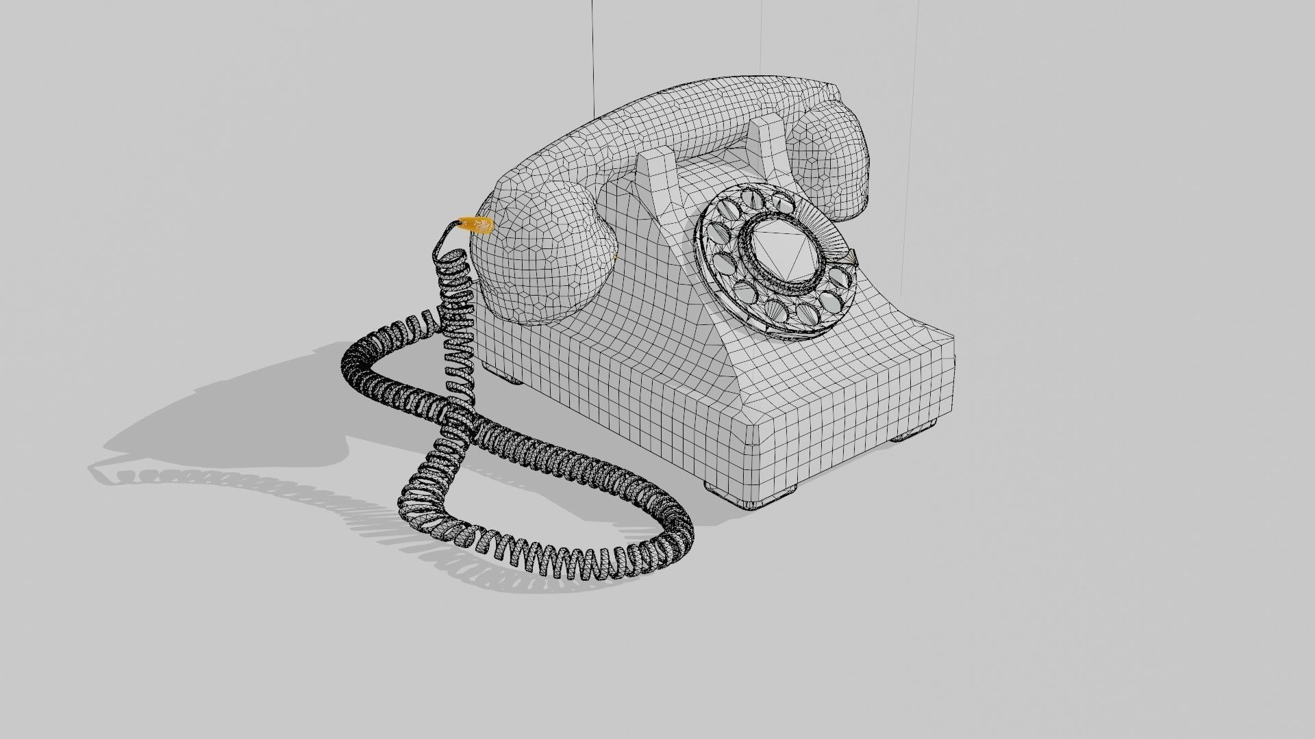 3d model of an old stationary retro phone 3D model | CGTrader