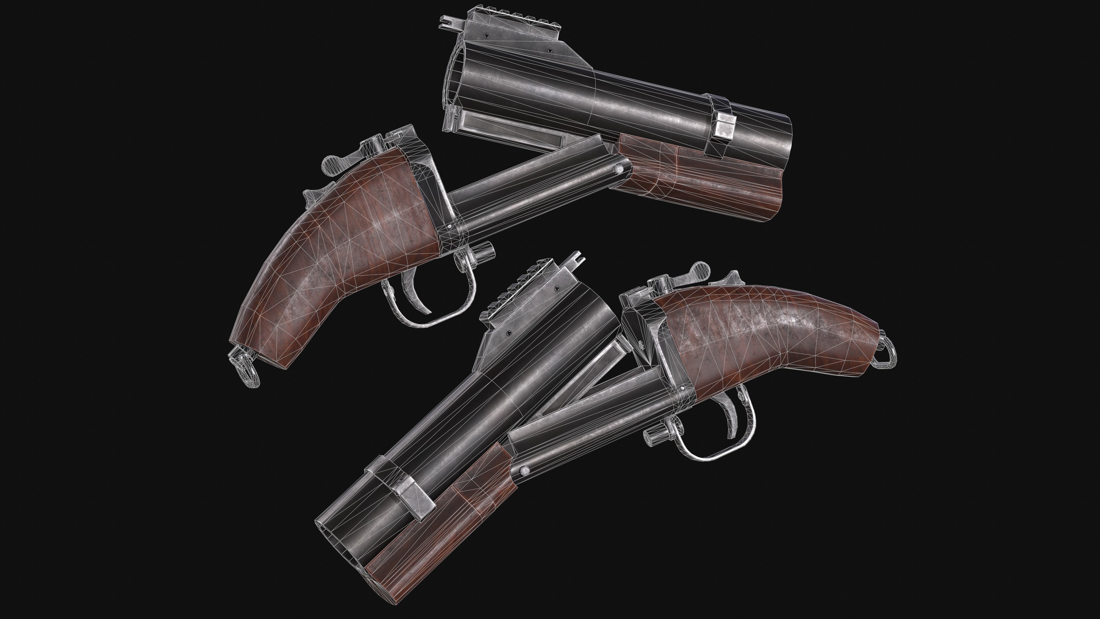 3D model M79 Sawed-off VR / AR / low-poly | CGTrader