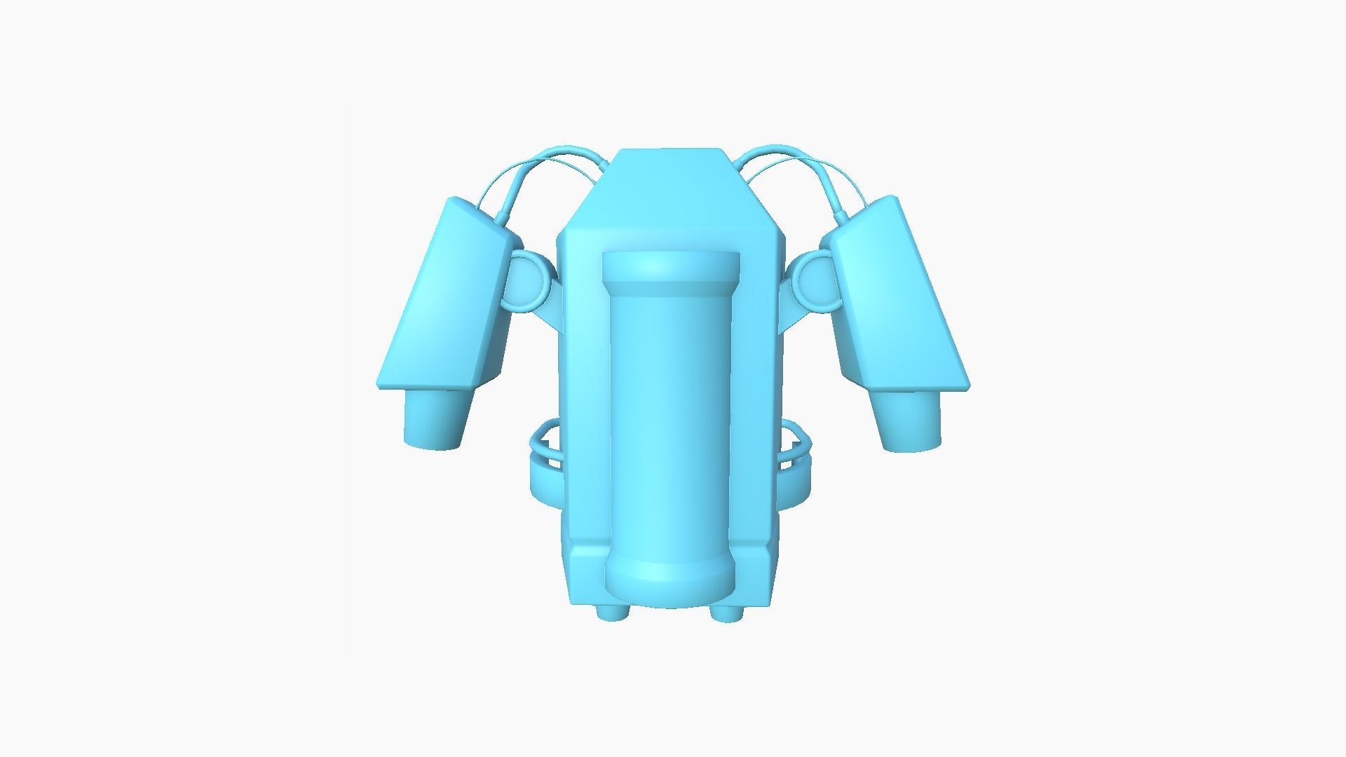 3D model Jetpack G05 White Aluminum - SciFi Character Design VR / AR ...