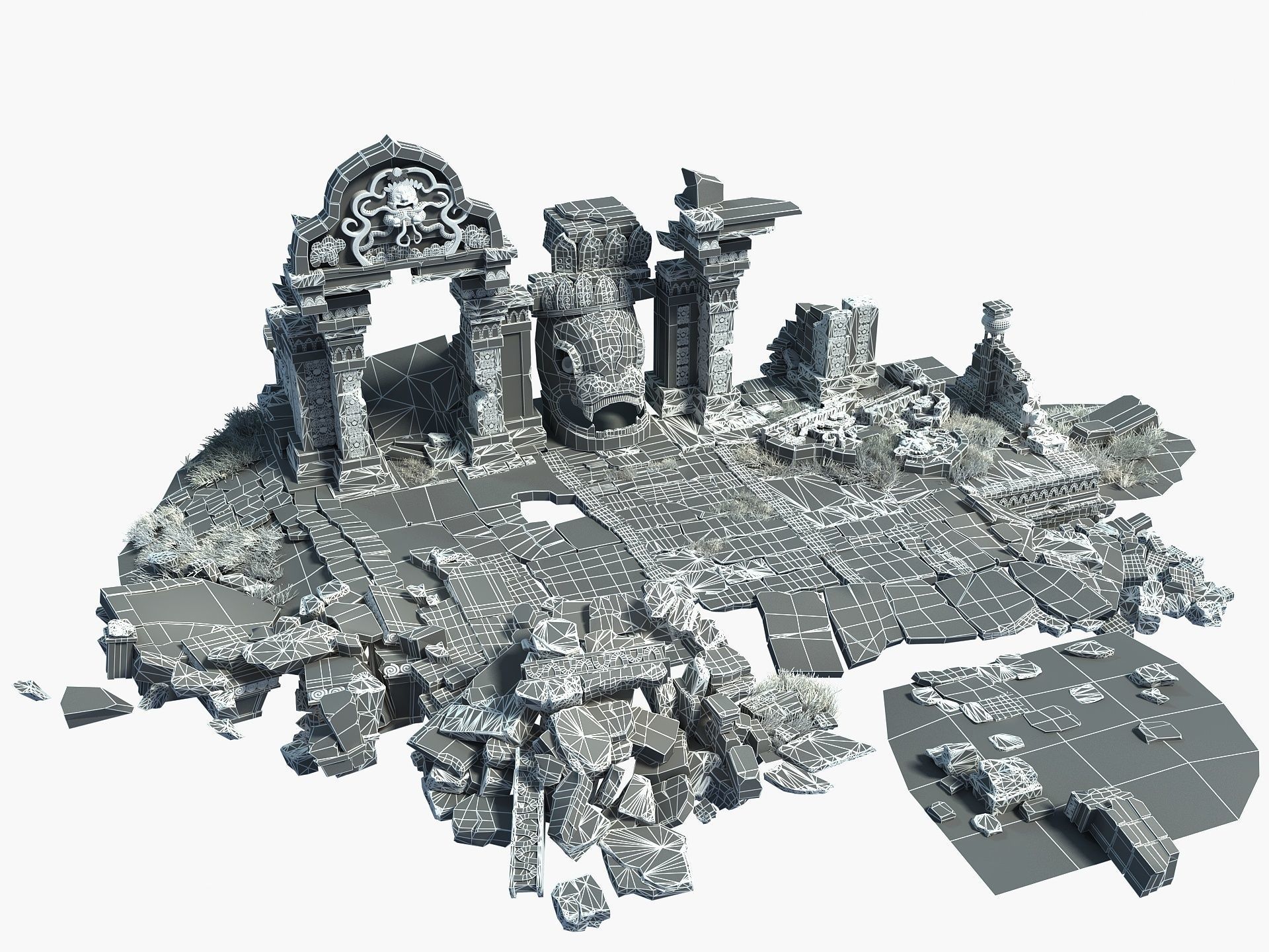 Temple Ruins 3D model | CGTrader