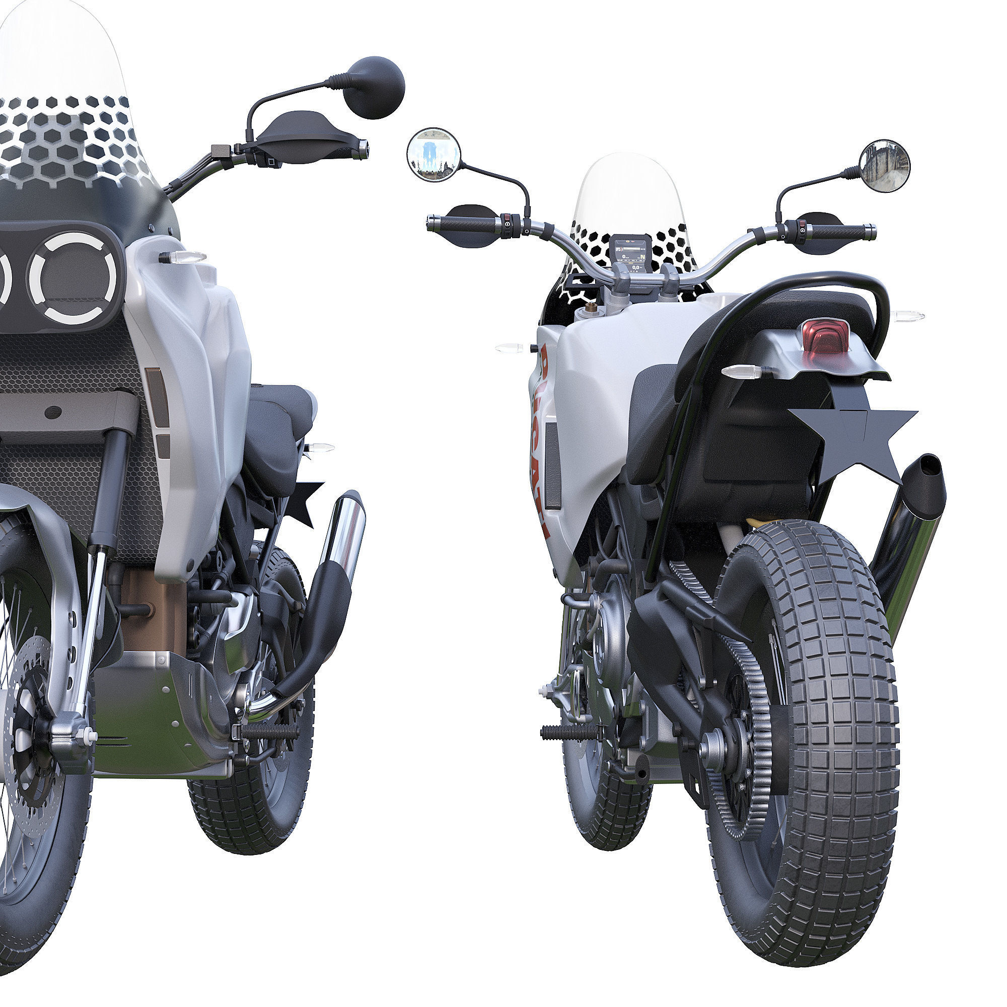 Dugatti motorcycle 3D model | CGTrader