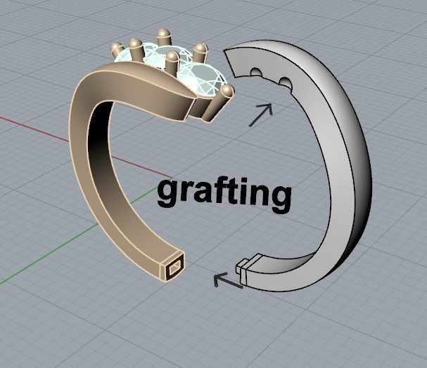 Engagement ring trilogy 3D model 3D printable | CGTrader