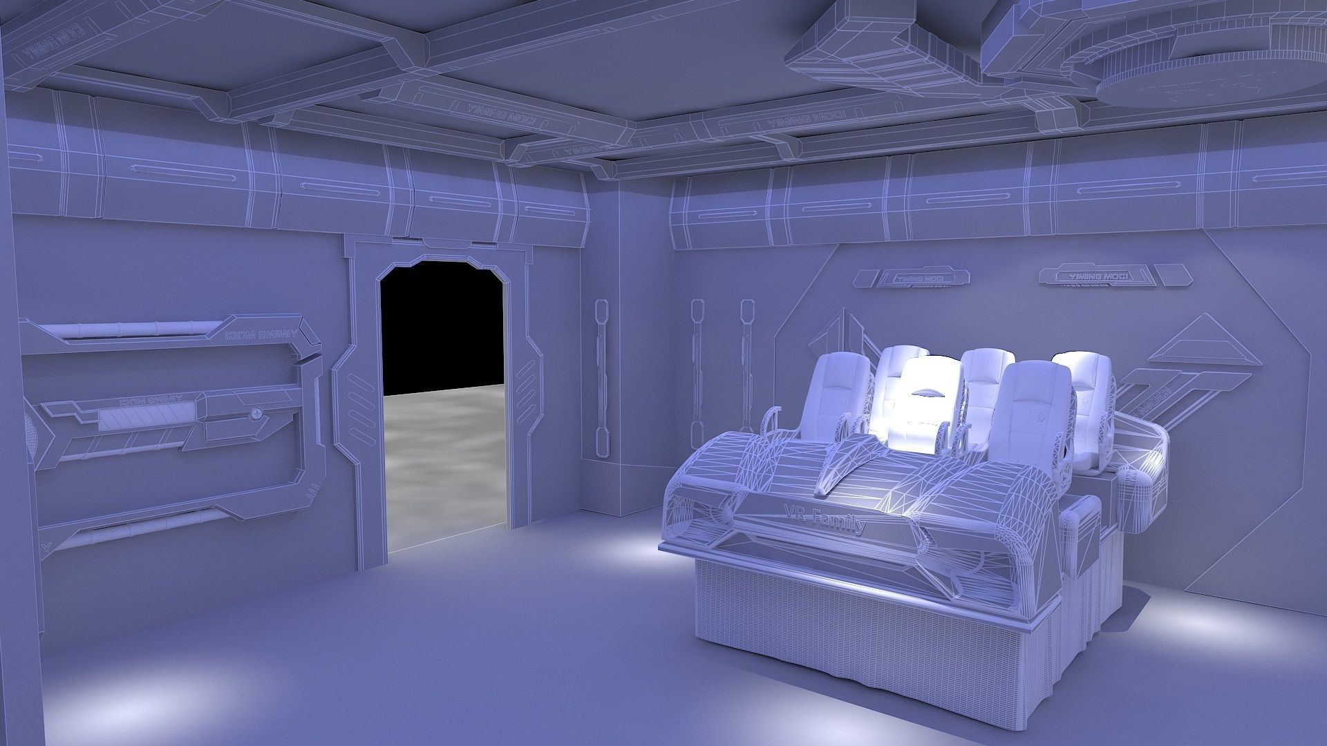 VR Experience Hall 3D model | CGTrader