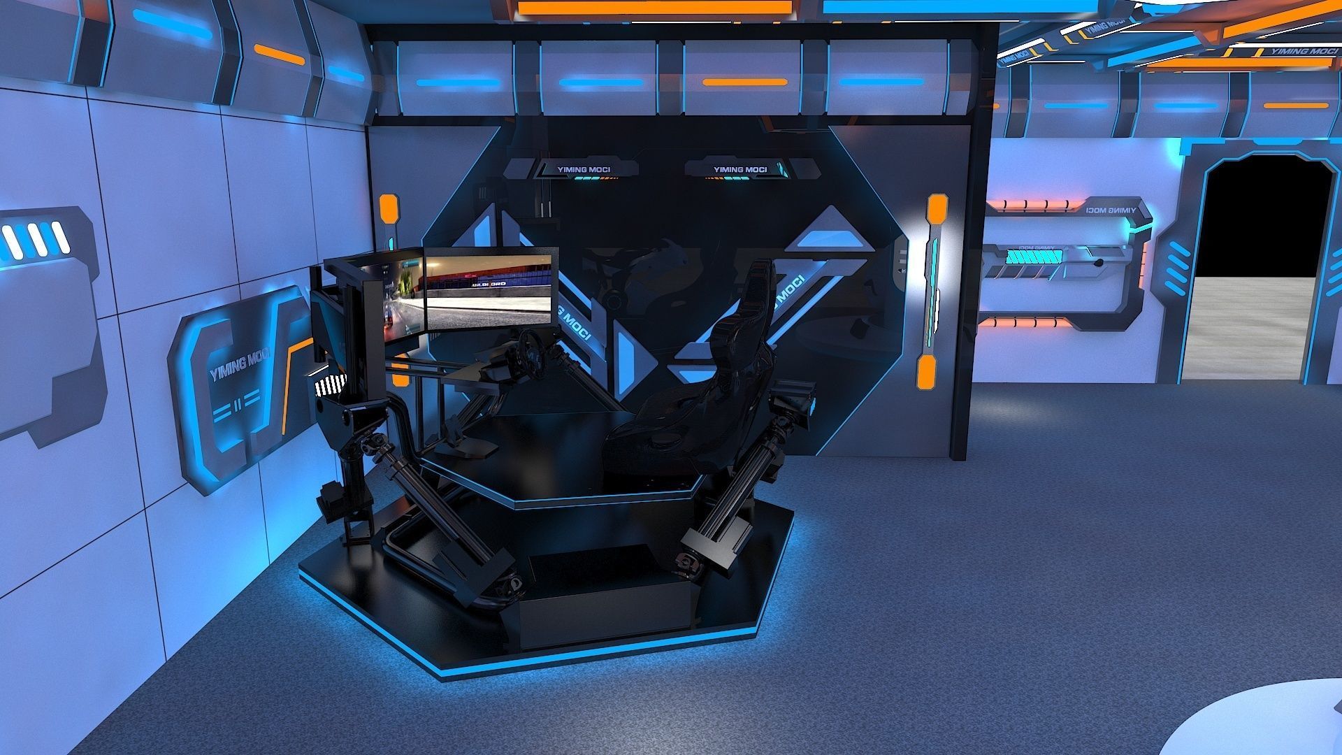 VR Experience Hall 3D model | CGTrader