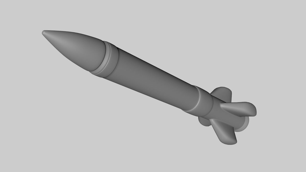 Cartoon Rocket 3D model | CGTrader