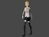 Anime School Girl 3D model animated rigged | CGTrader