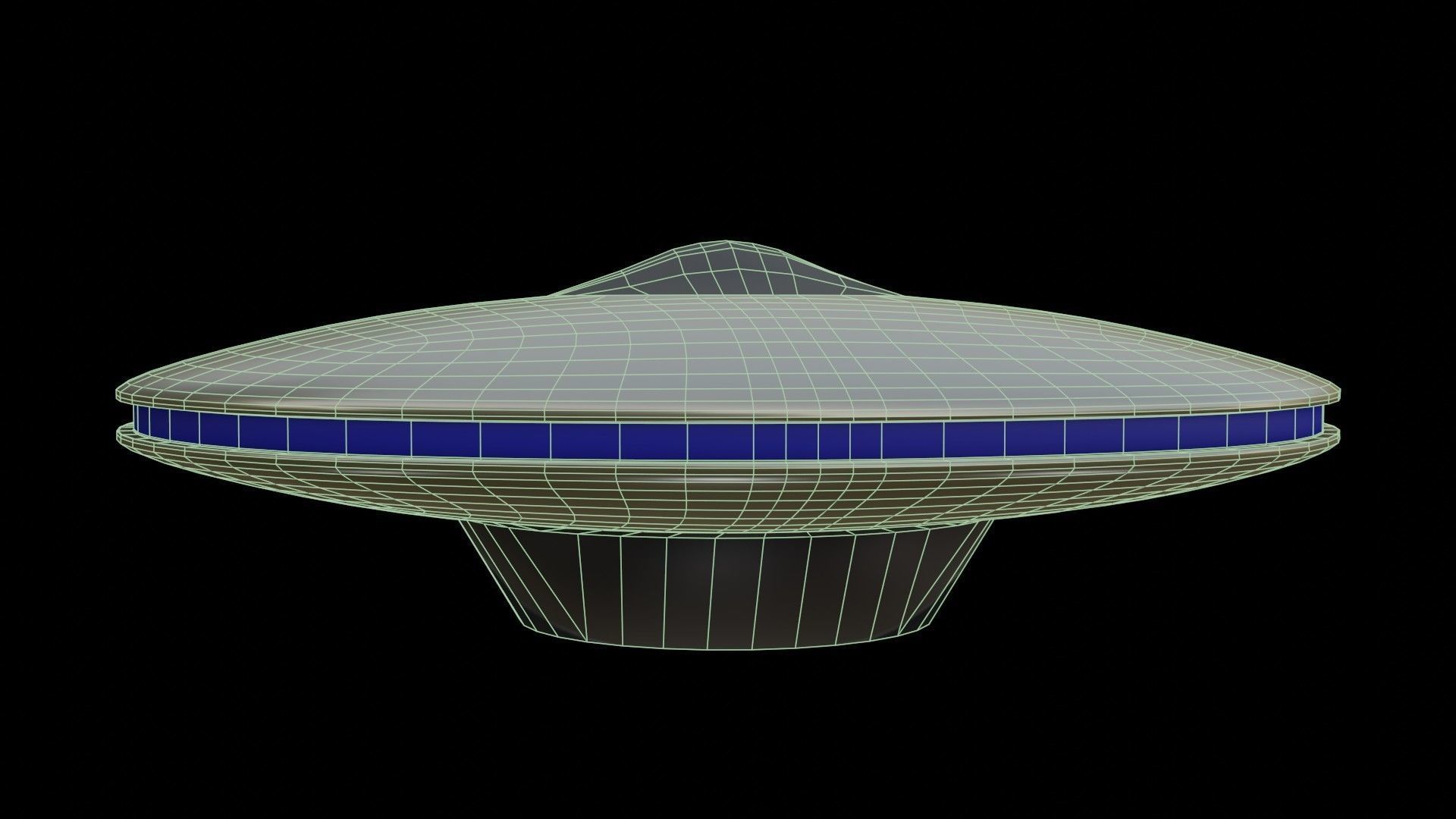 Low poly model of an UFO free VR / AR / low-poly 3D model | CGTrader