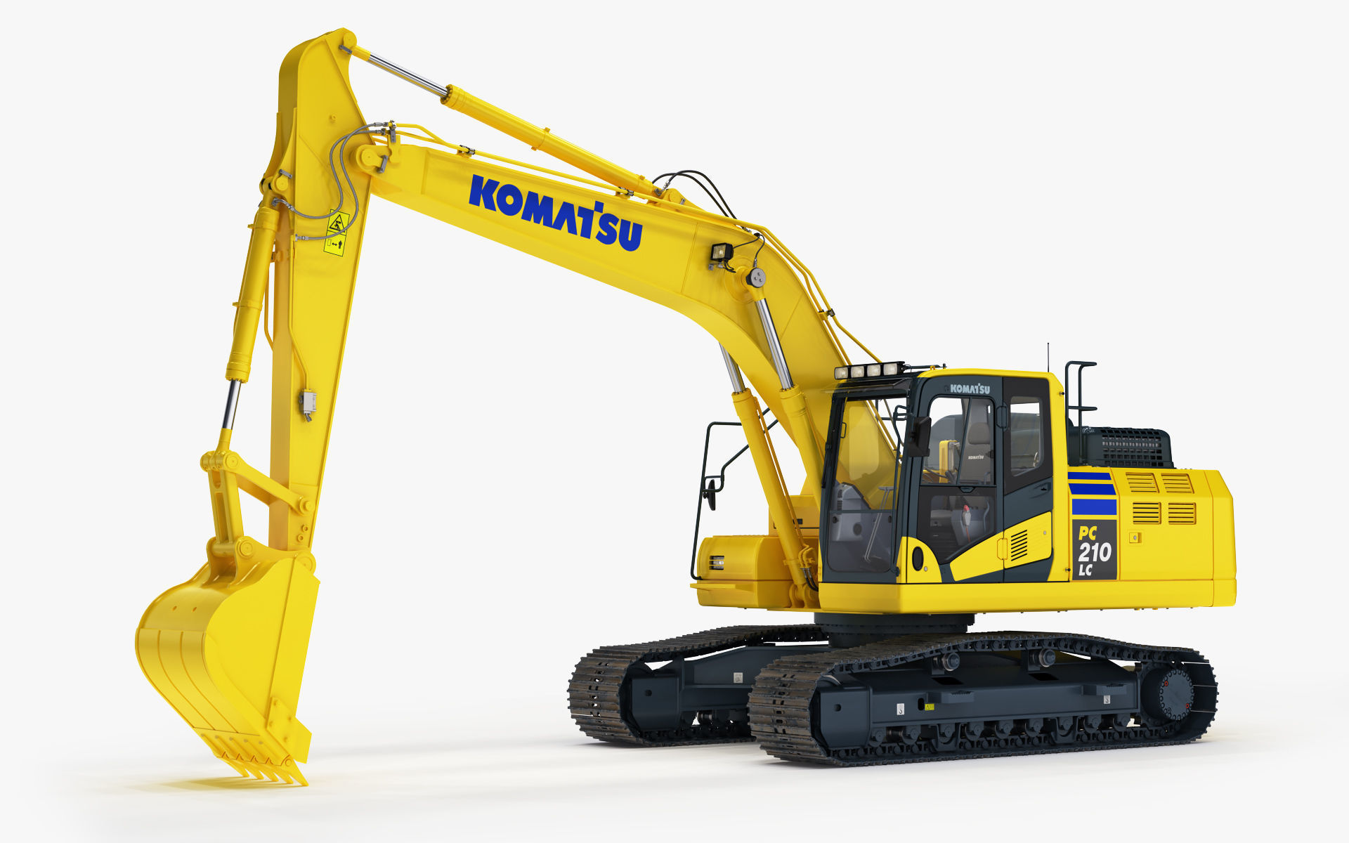 Collection Midsize Construction Machines Komatsu 3D model | CGTrader