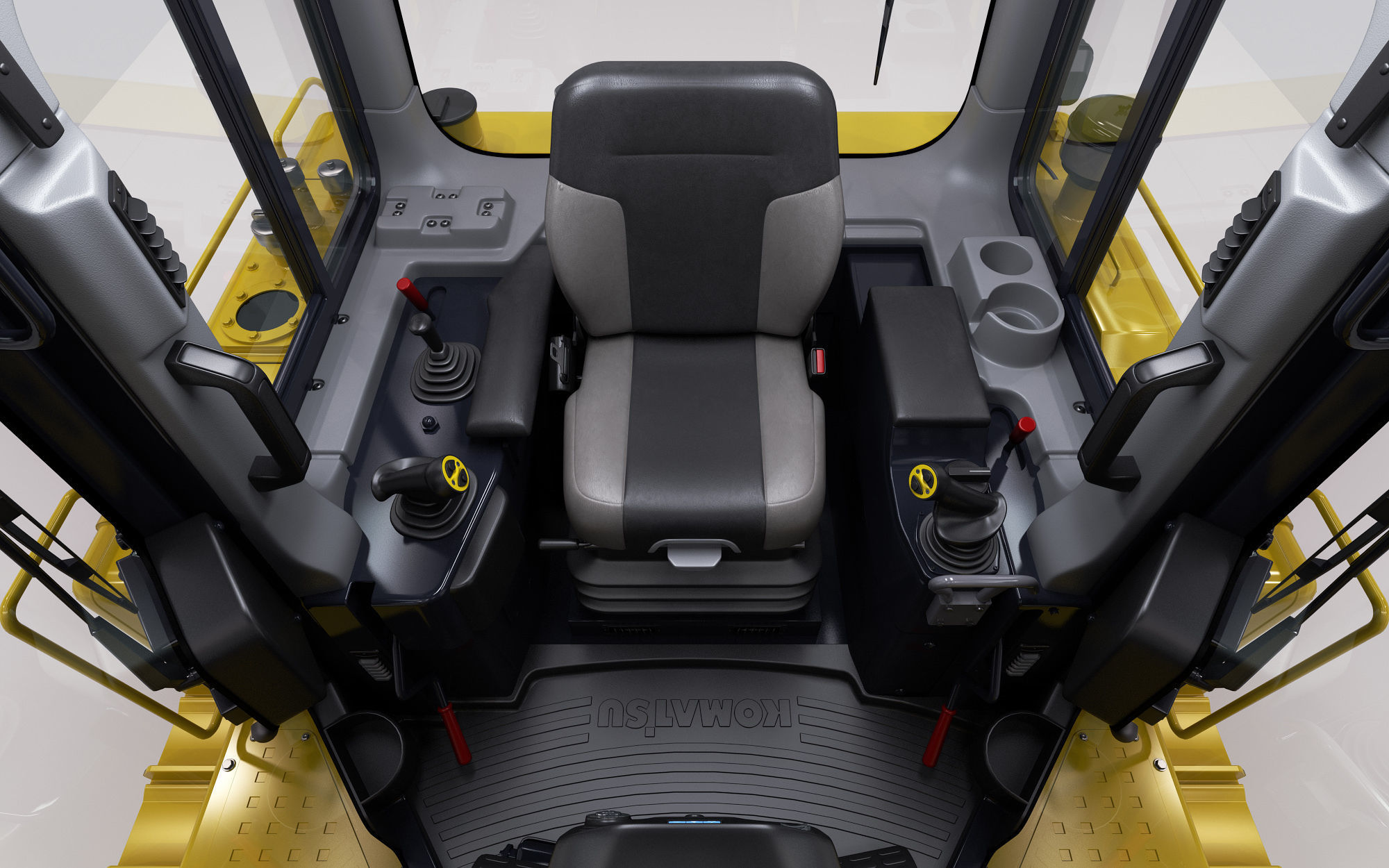 Collection Midsize Construction Machines Komatsu 3D model | CGTrader