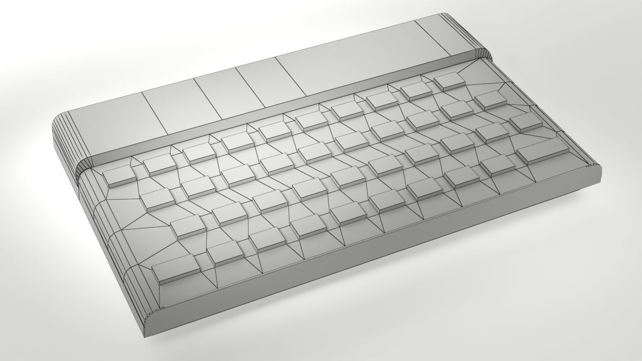 3D model Sinclair ZX Spectrum 48K VR / AR / low-poly | CGTrader