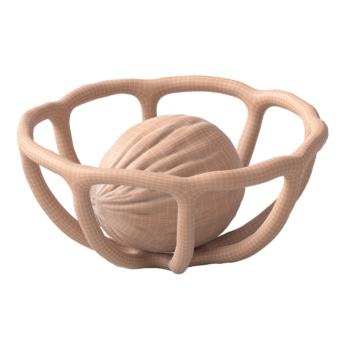 Nested bowl with melon Piel De Sapo 3D model | CGTrader