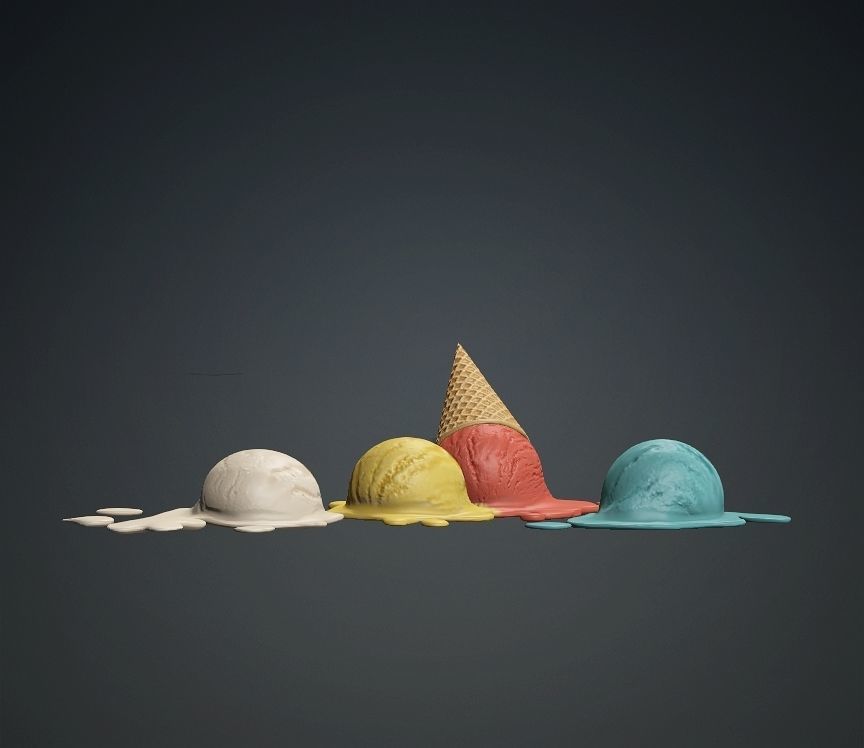Ice cream free 3D model | CGTrader