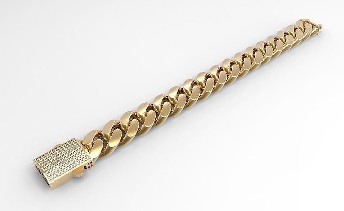 Cuban Chain 3D model 3D printable | CGTrader