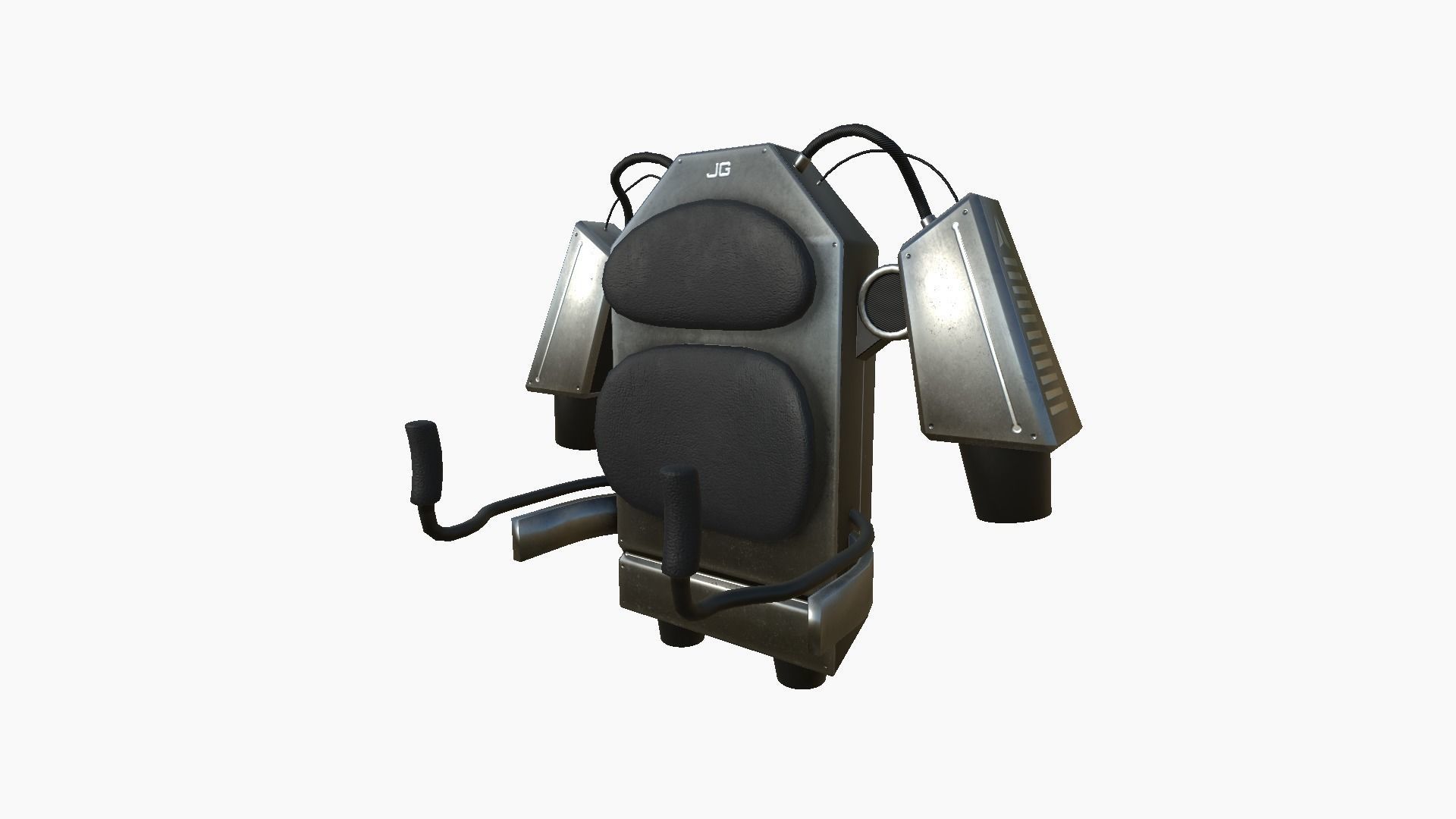 3D model Jetpack G07 Steel - SciFi Character Design VR / AR / low-poly ...