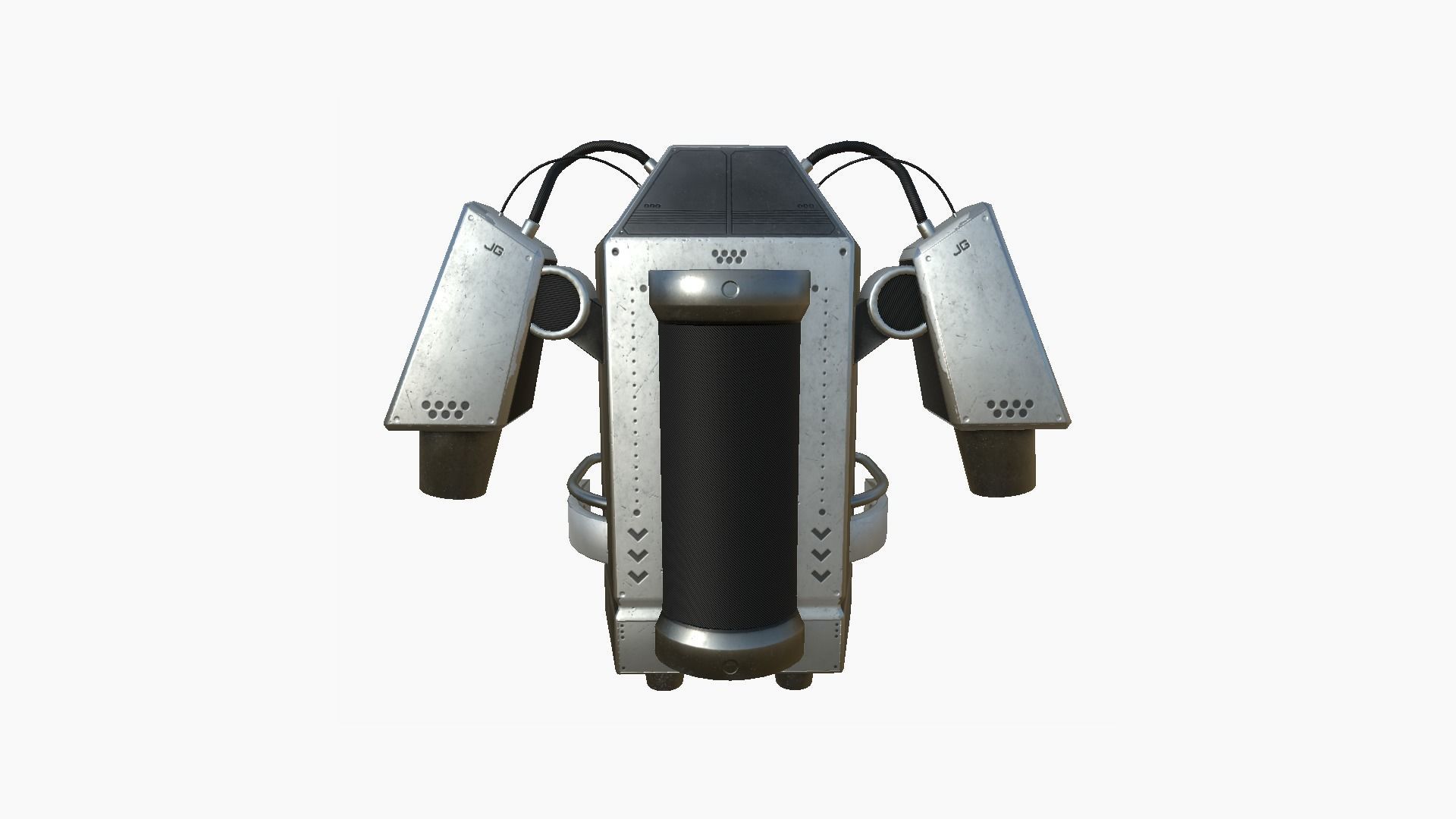 3D model Jetpack G08 Light Steel - SciFi Character Design VR / AR / low ...
