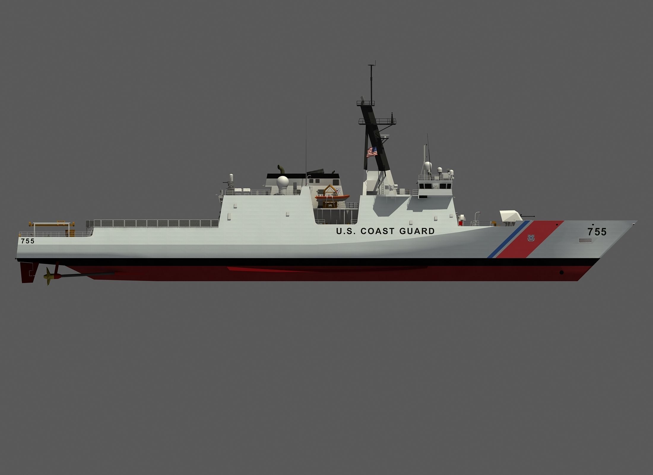 USCGC MUNRO - LEGEND CLASS US CUTTER-COAST GUARD 3D model | CGTrader