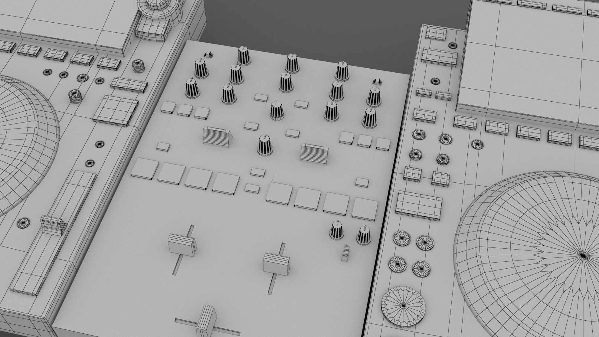 Pioneer DJ Set 4 DJM-S5 and CDJ 3000 Nexus 3D model | CGTrader