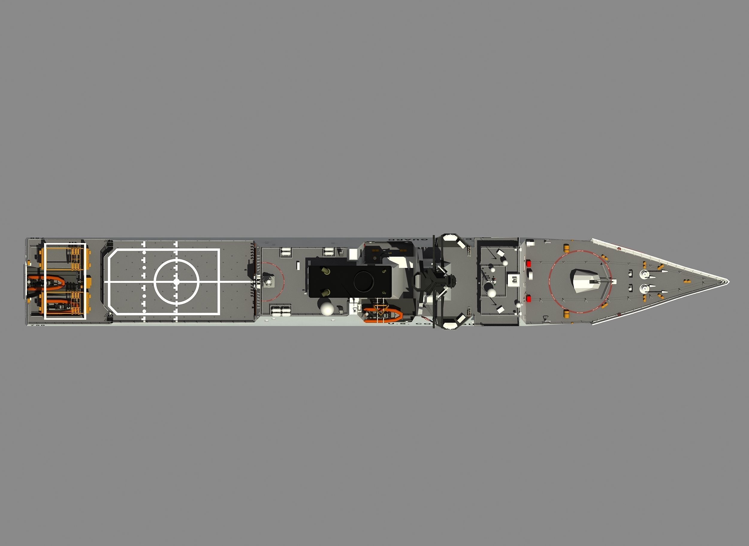 USCGC KIMBALL - LEGEND CLASS US CUTTER-COAST GUARD 3D model | CGTrader