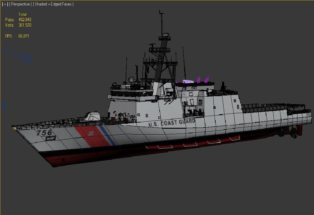 USCGC KIMBALL - LEGEND CLASS US CUTTER-COAST GUARD 3D model | CGTrader