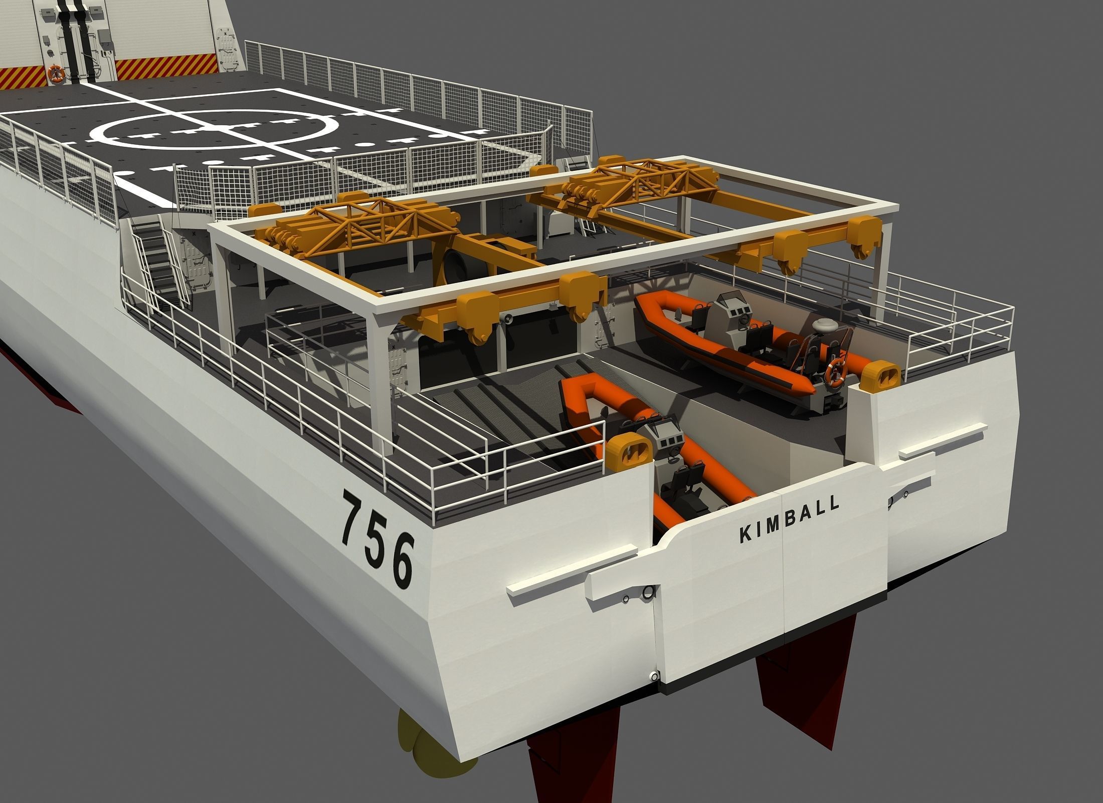 USCGC KIMBALL - LEGEND CLASS US CUTTER-COAST GUARD 3D model | CGTrader