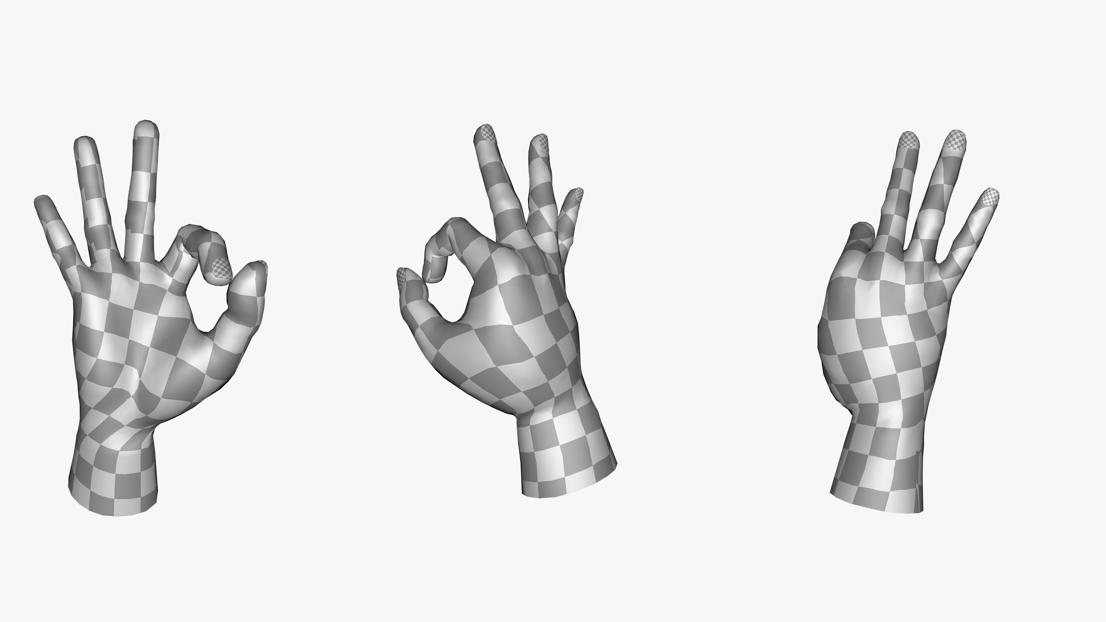 3D model Ok Hand Motion Gesture ok VR / AR / low-poly | CGTrader