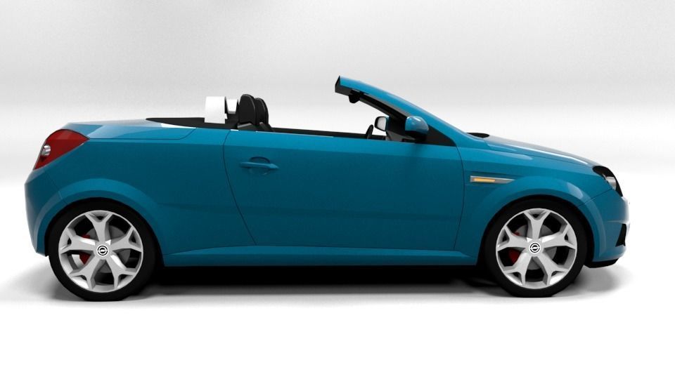 3D model OPEL TIGRA CABRIO LOWPOLY VR / AR / low-poly | CGTrader