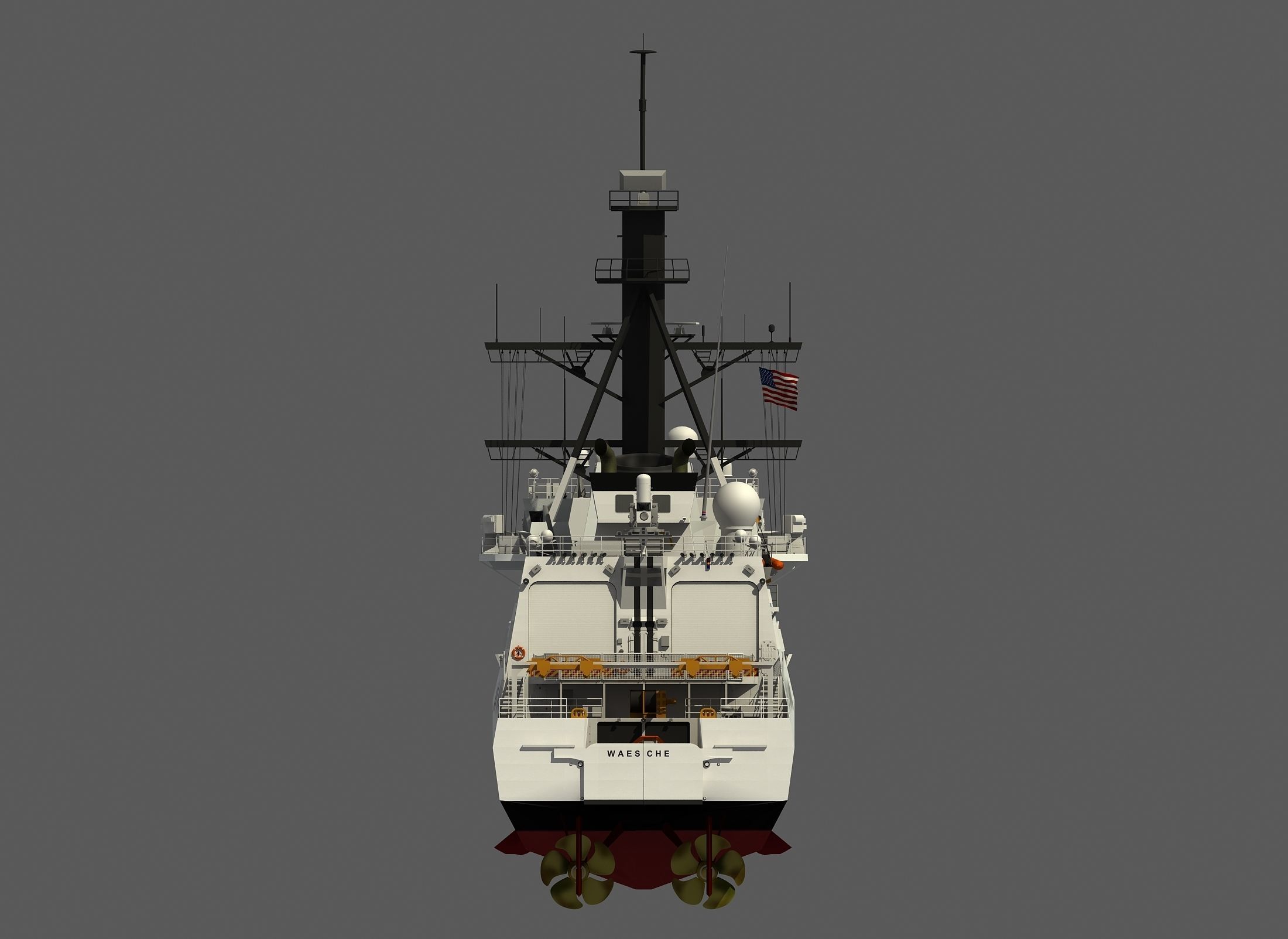 USCGC WAESCHE - LEGEND CLASS US CUTTER-COAST GUARD 3D model | CGTrader